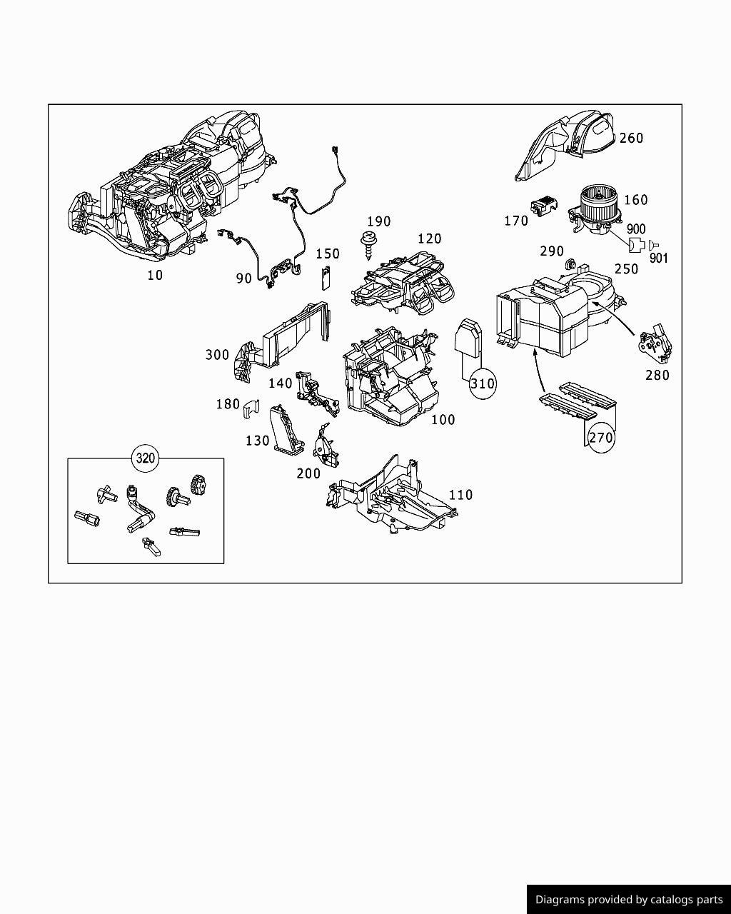 Mercedes Benz Evaporator A2308300358 - LLLParts