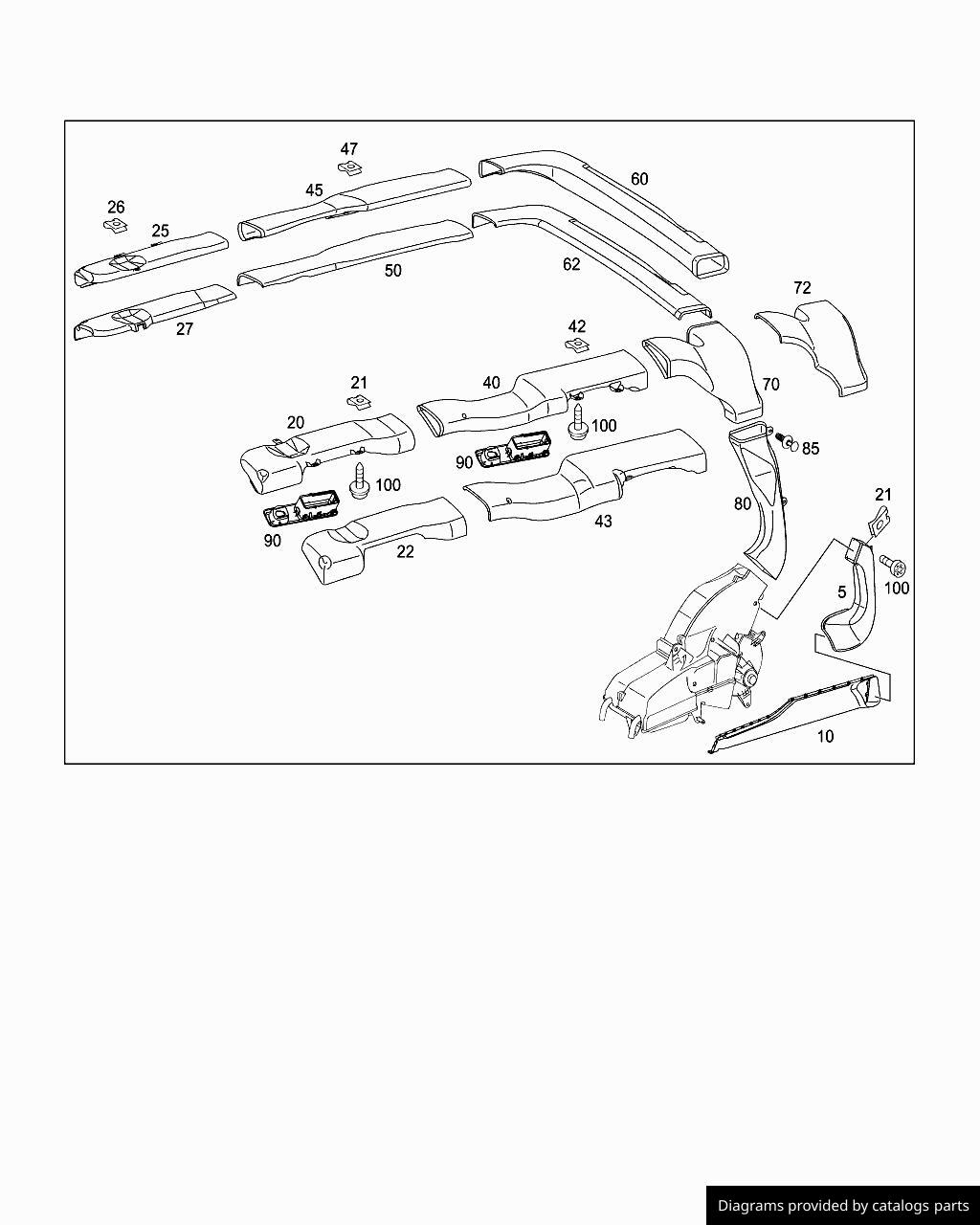 Mercedes Benz Sealing Frame A0008311042 - LLLParts