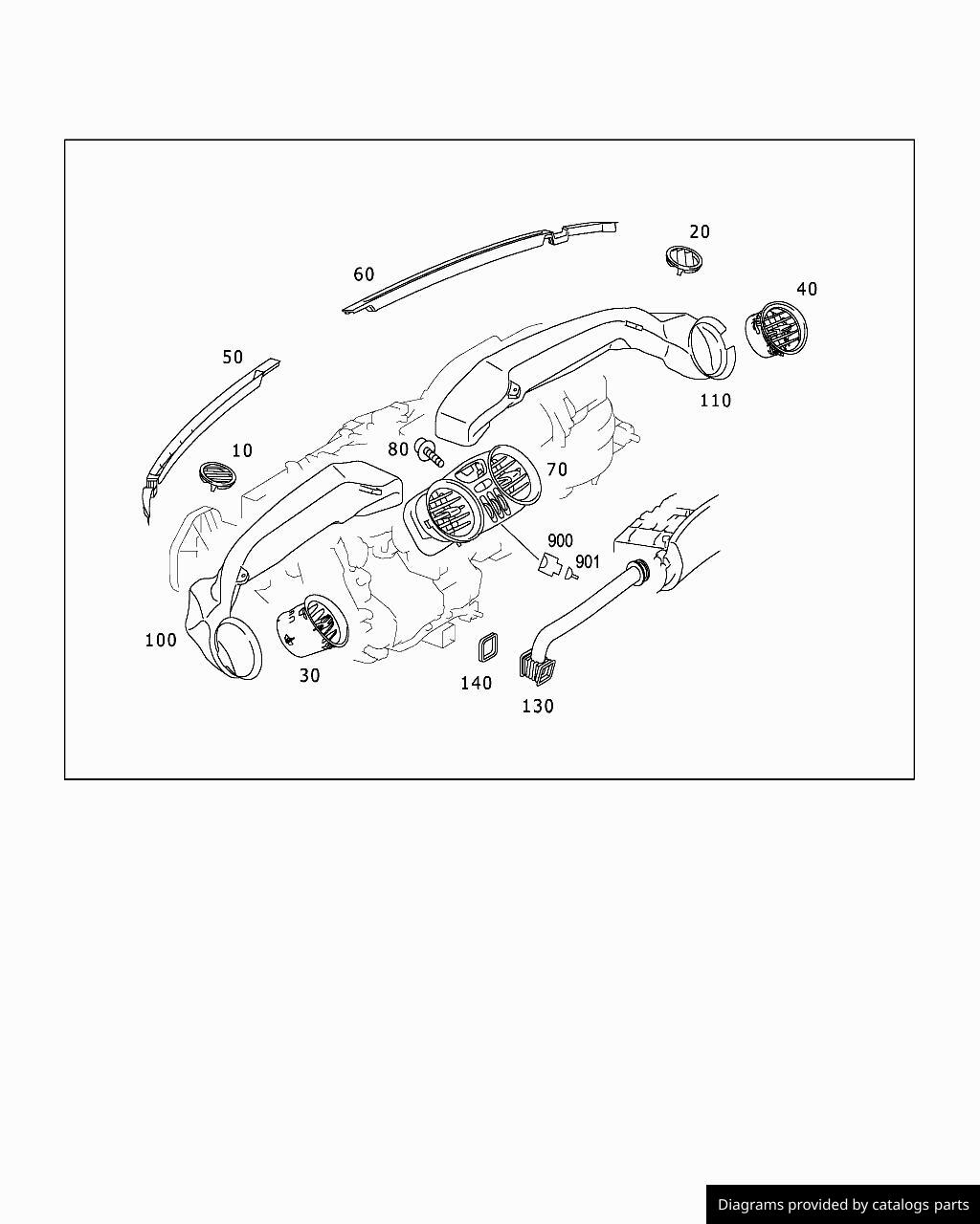 Mercedes Benz Duct A2308310145 - LLLParts