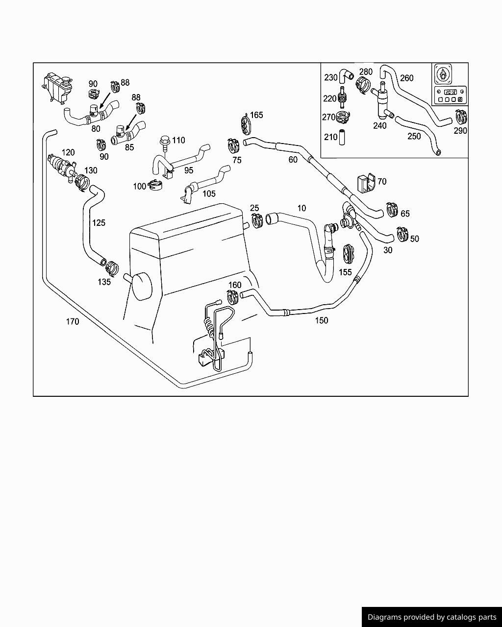 Mercedes Benz Hose A2038303996 - LLLParts