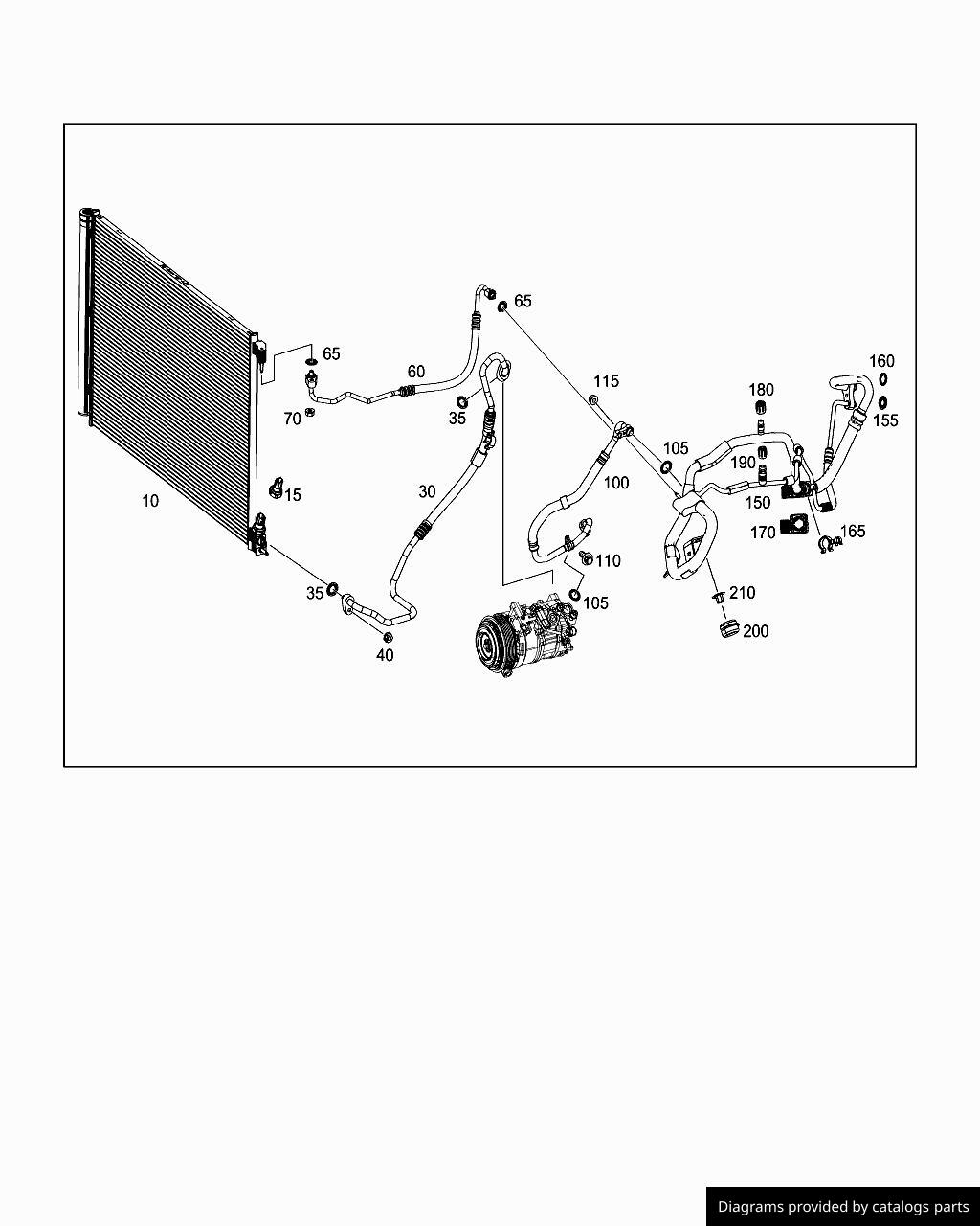 Mercedes Benz Refrigerant Line A2138301101 - LLLParts