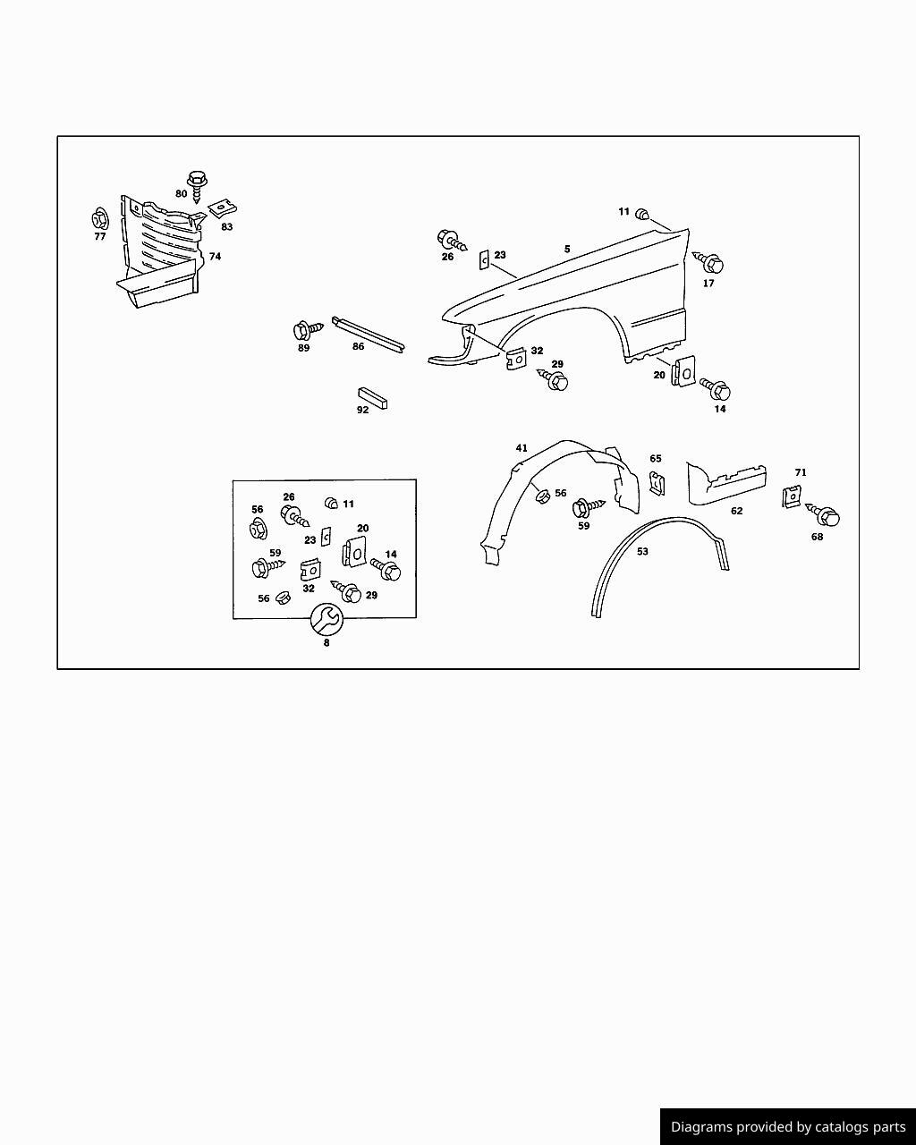 Mercedes Benz Covering A2018840022 - LLLParts