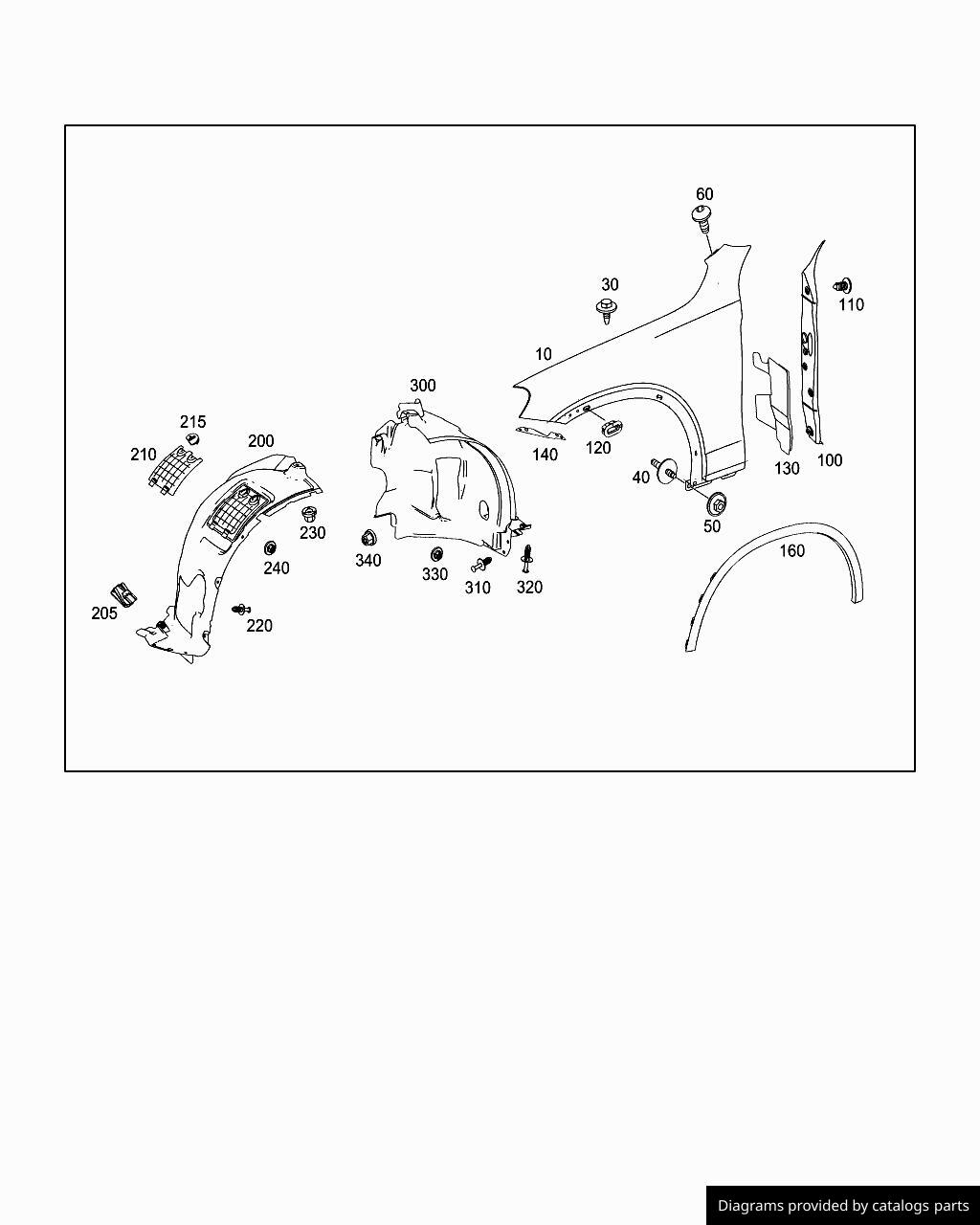 Mercedes Benz Fender Front A2538800318 - LLLParts