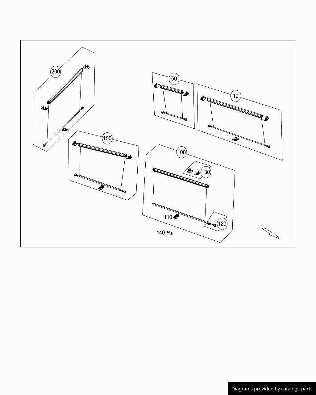 Mercedes Benz Roller Blind A4478104200 - LLLParts