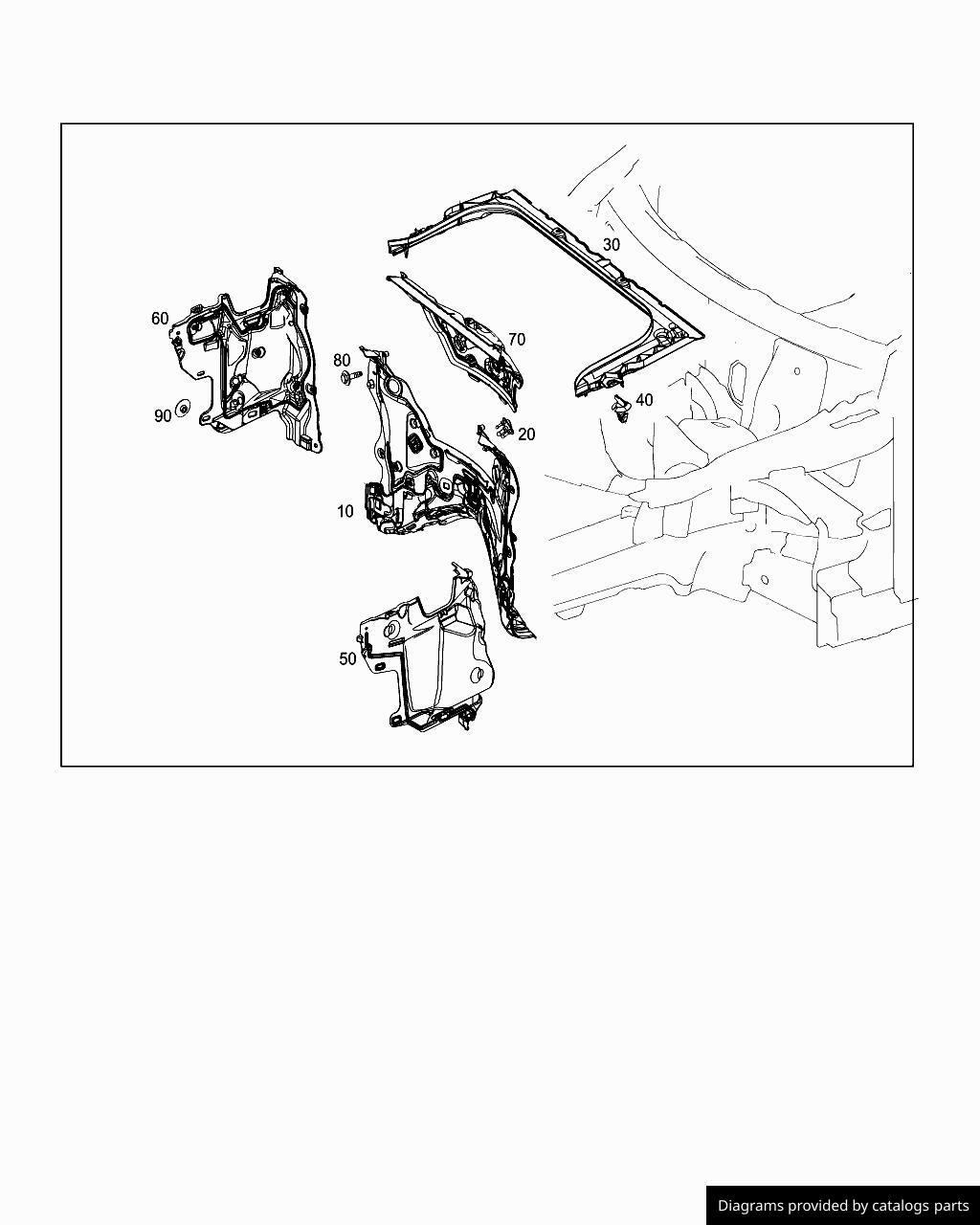 Mercedes Benz Partition A1676202501 - LLLParts