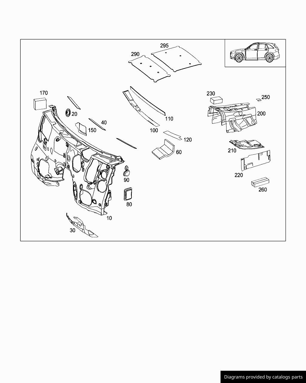 Mercedes Benz Damping, Load Compartment A2536826401 - LLLParts