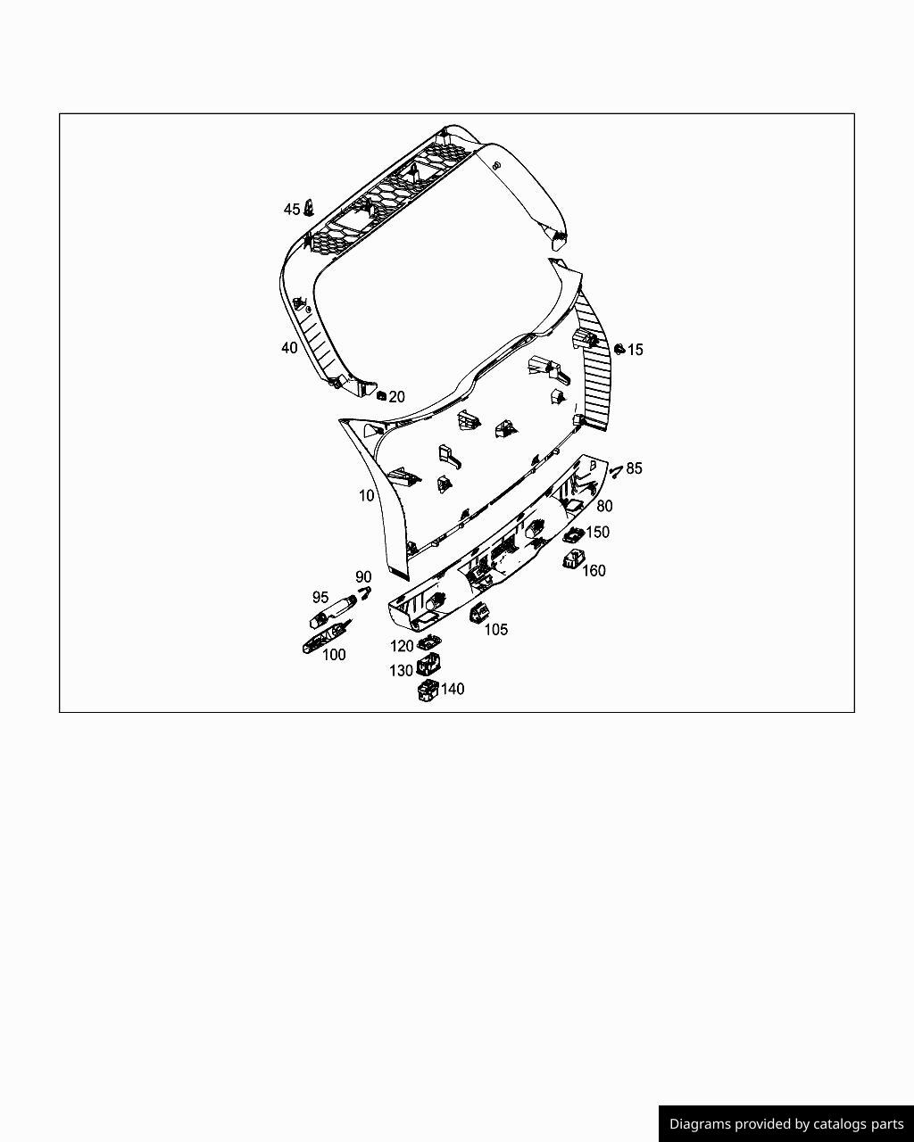 Mercedes Benz Rear Window, Tinted A2477402000 - LLLParts