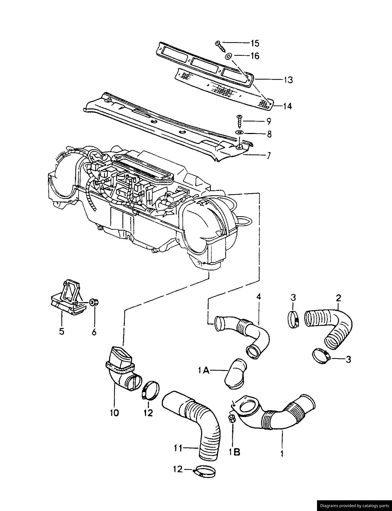 Porsche Air Guide 96457243000 - LLLParts