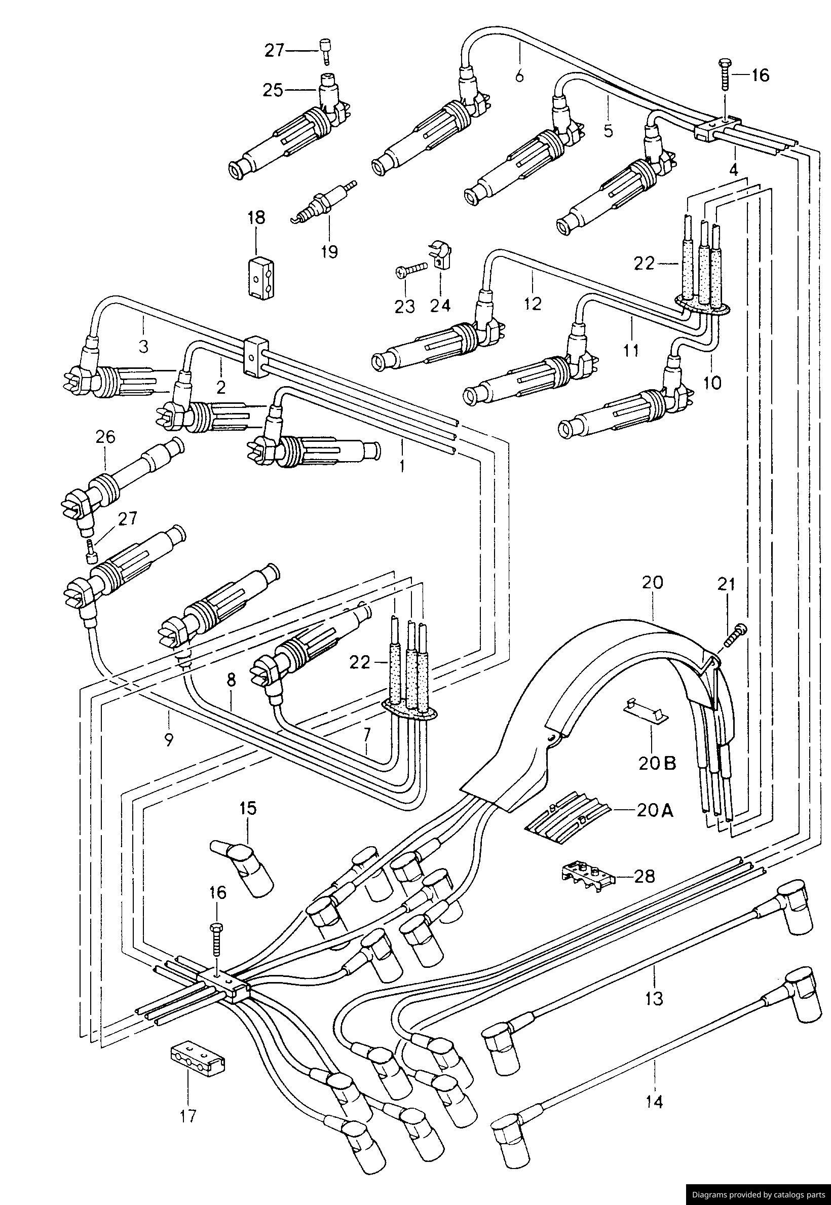 Porsche Ignition Lead 96460206004 - LLLParts