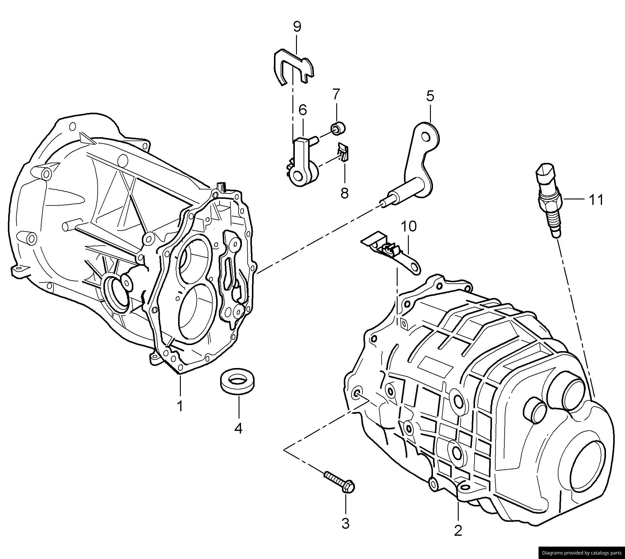 Porsche Gear Housing 98630102000 - LLLParts