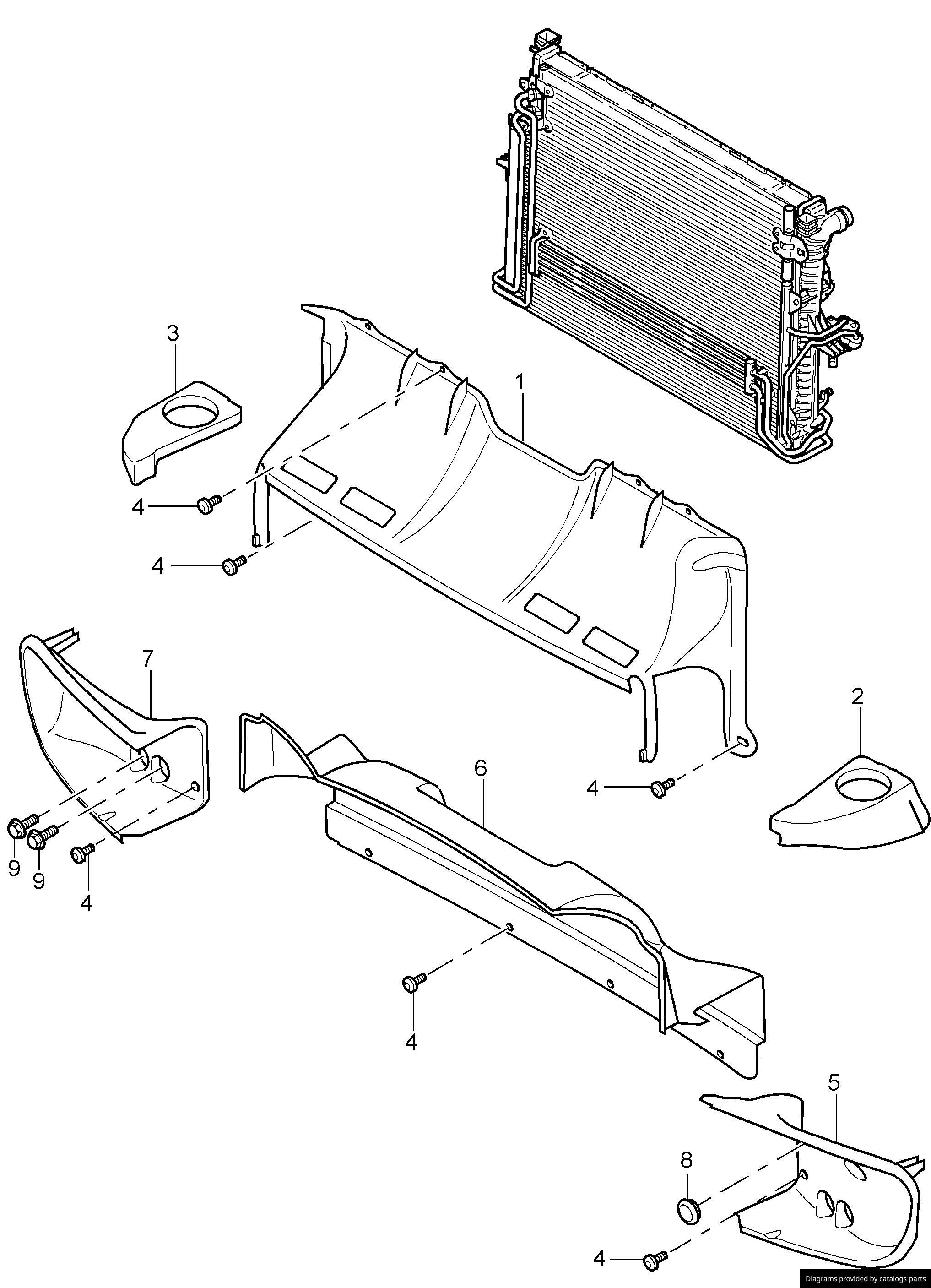 Porsche Air Guide 95557533402 - LLLParts