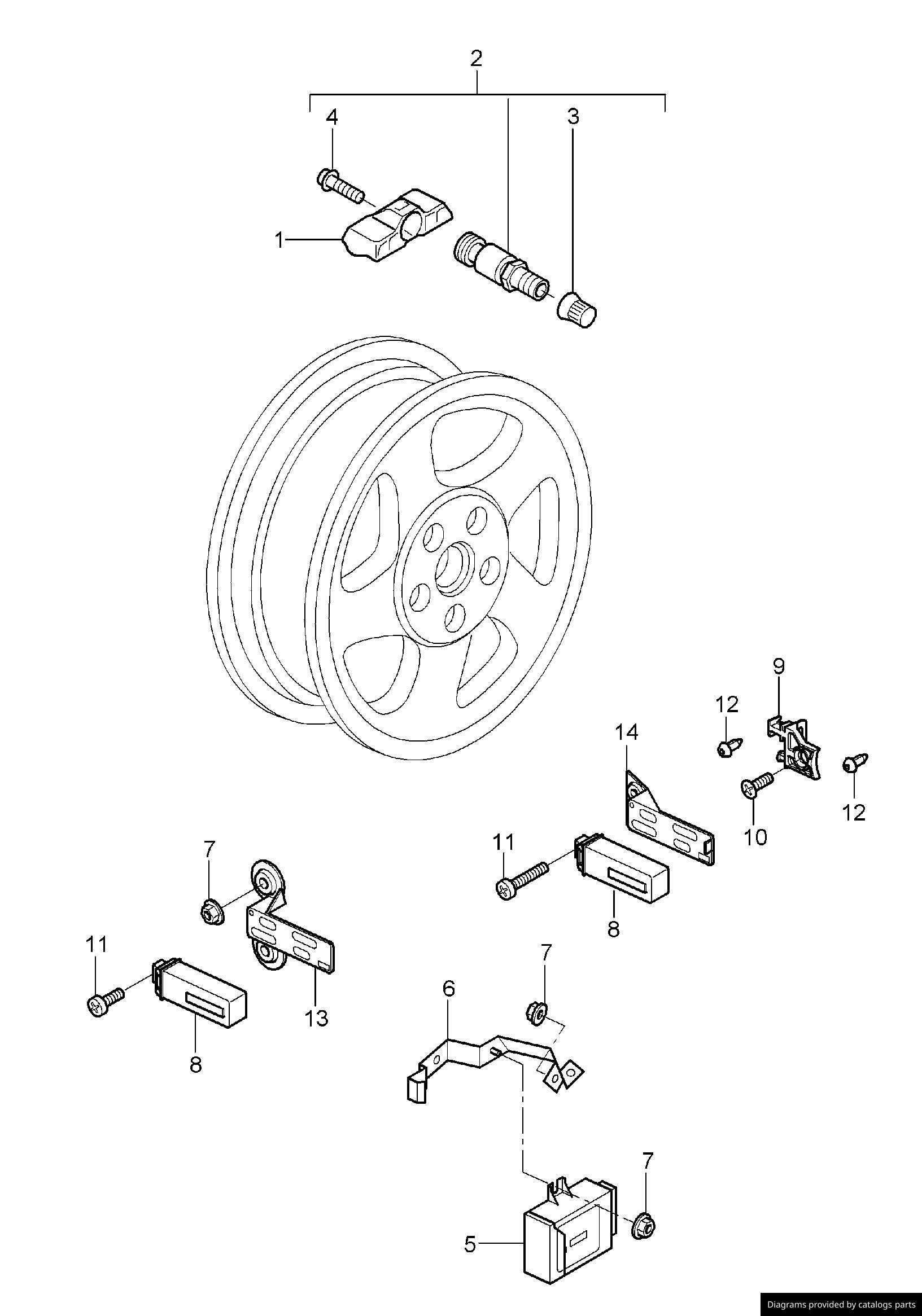 Porsche Control Unit For Tyre PressureControl 99761810306 - LLLParts