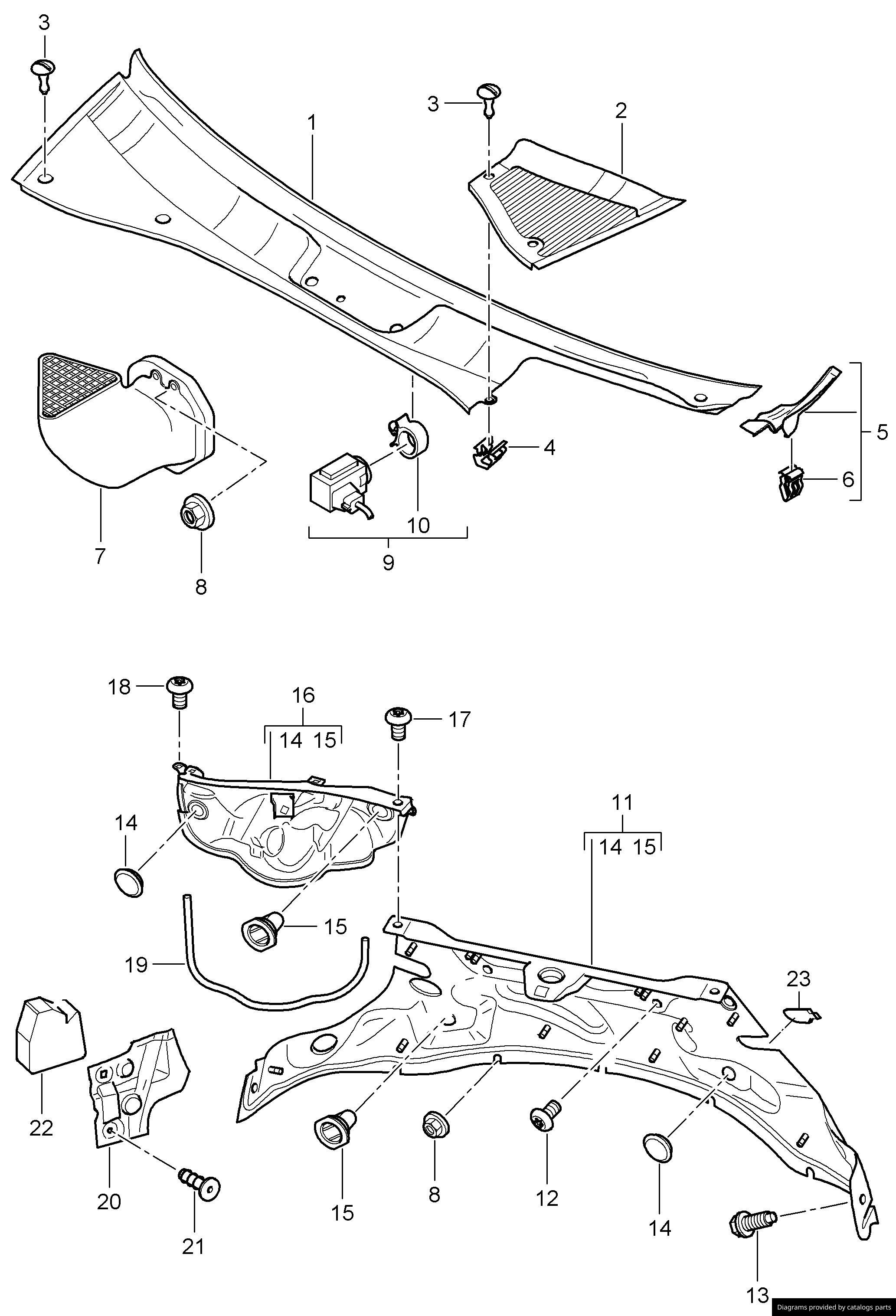 Porsche Water Box 95557257303 - LLLParts