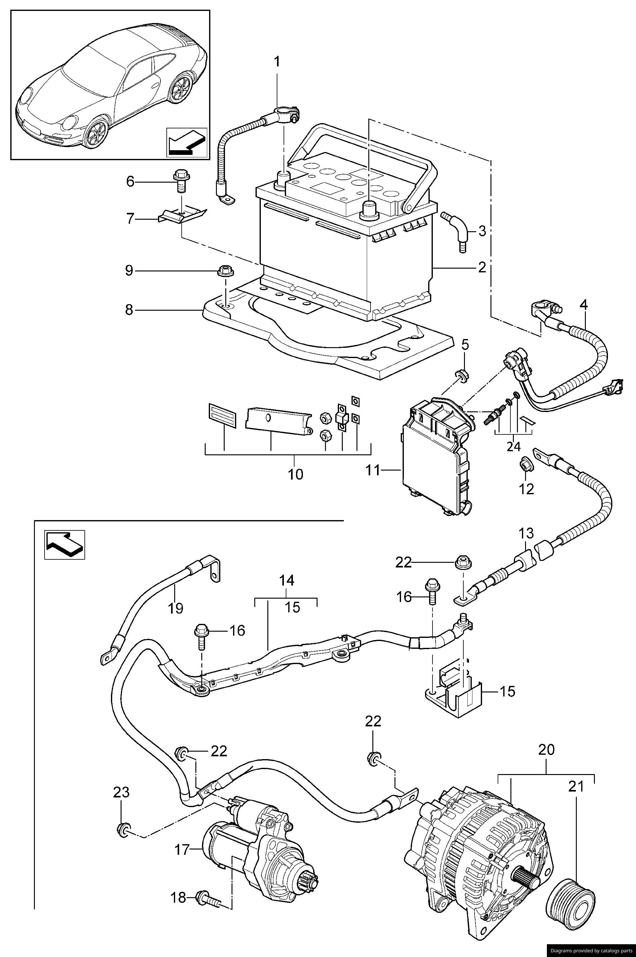 Porsche Seal For Battery Tray 99650462200 - LLLParts