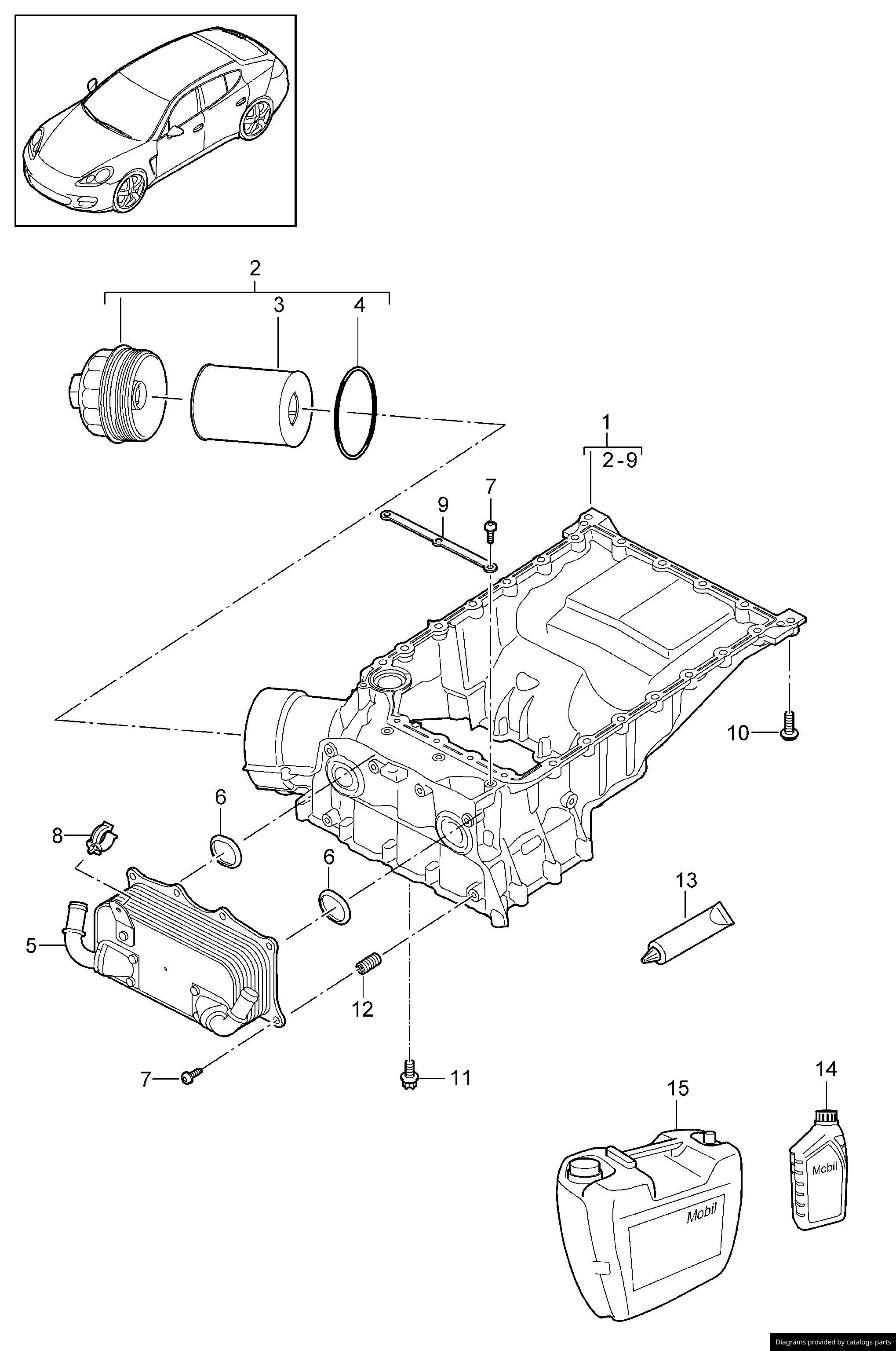 Porsche Oil-Conducting Housing 94610706123 - LLLParts