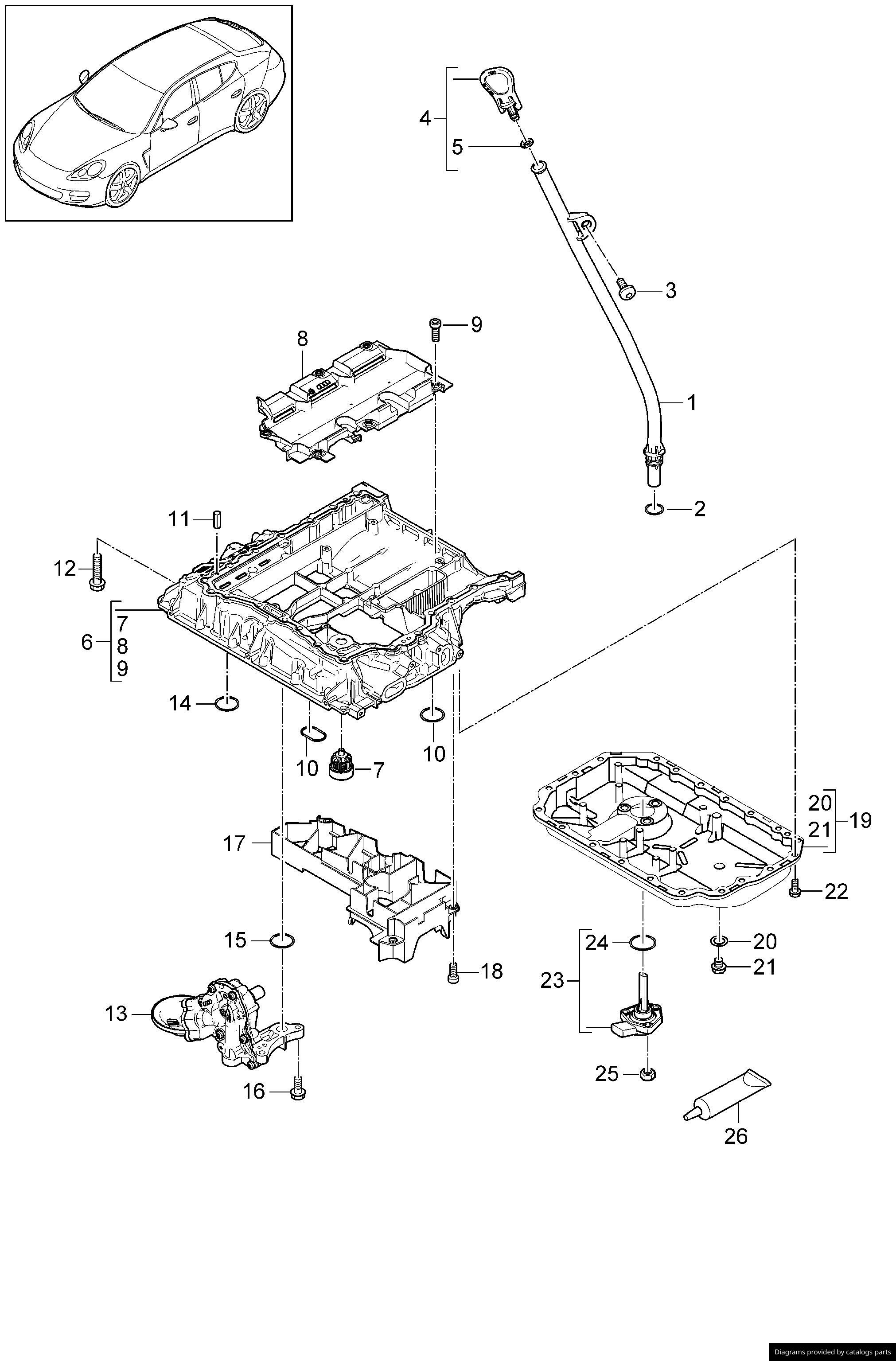 Porsche Oil-Conducting Housing 95810707112 - LLLParts