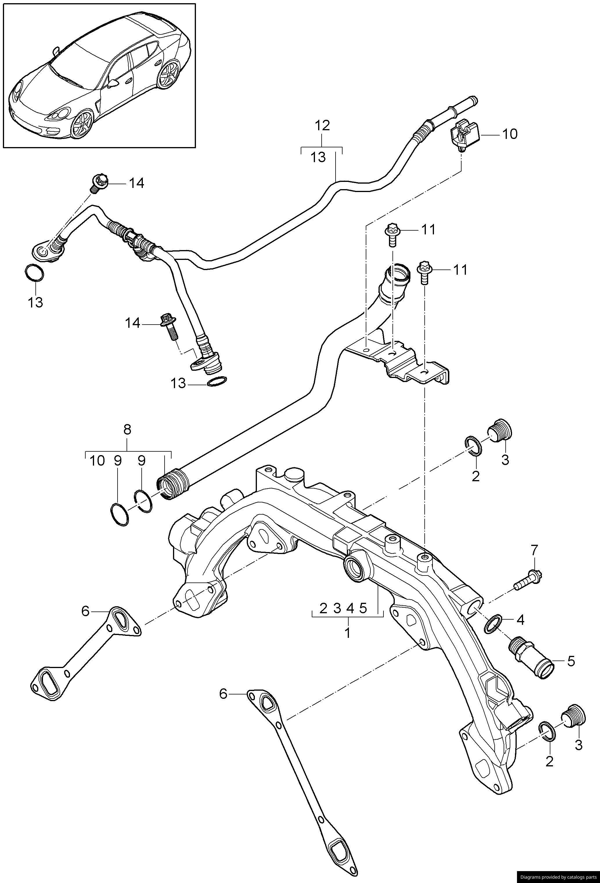 Porsche Breather Line 94610602660 - LLLParts