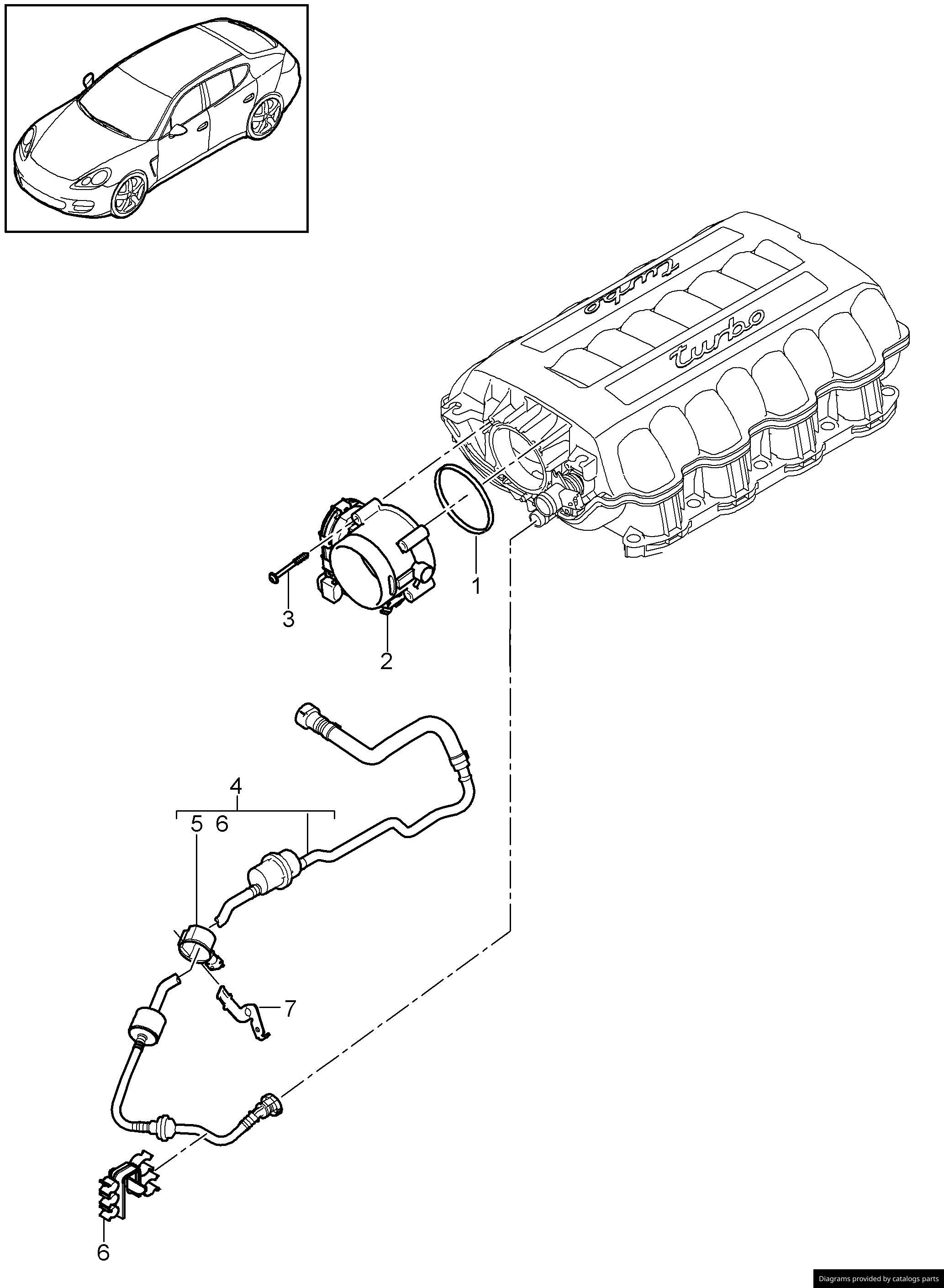 Porsche Breather Line 94811002074 - LLLParts