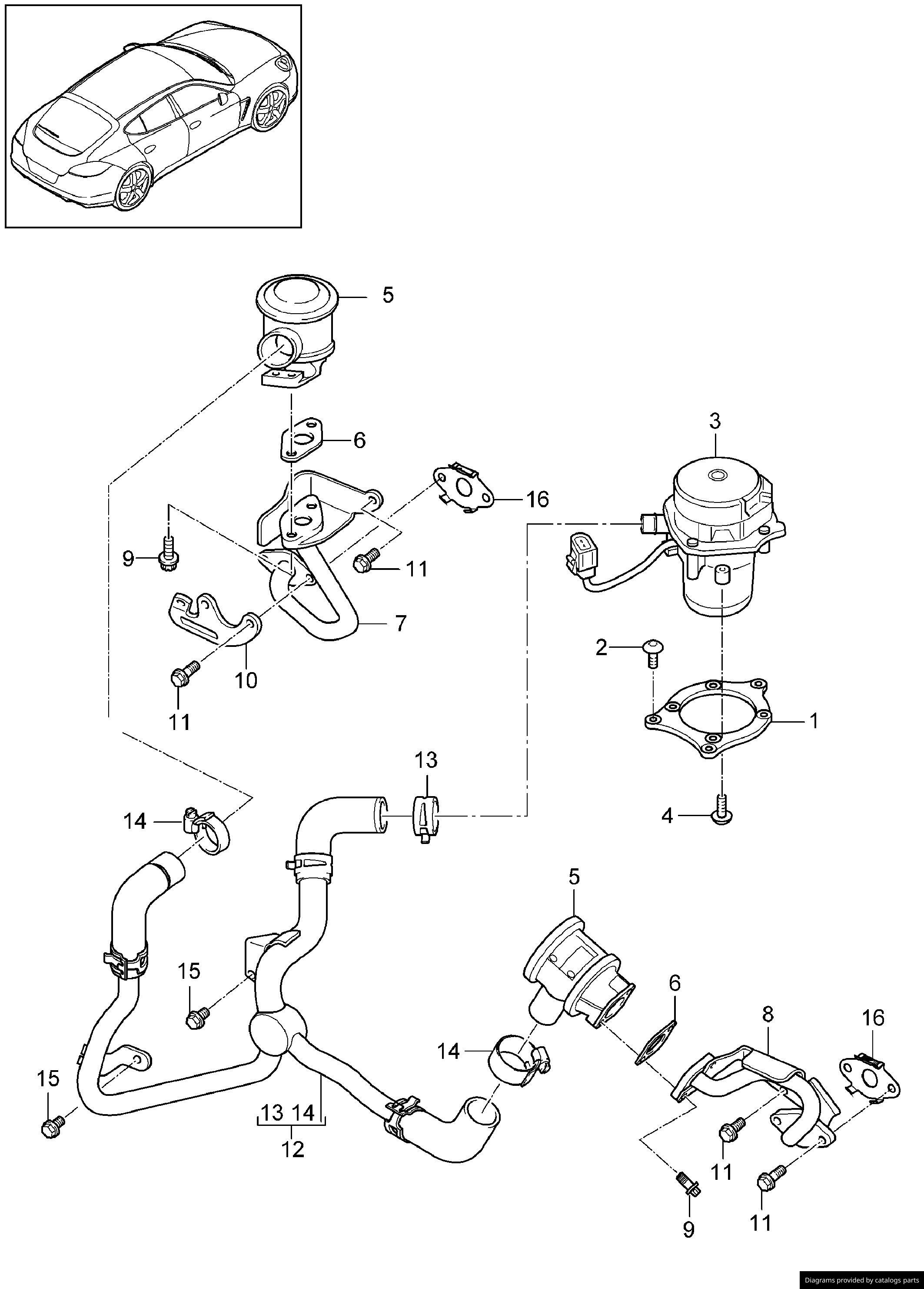 Porsche Secondary Air Pump 95B959253 - LLLParts