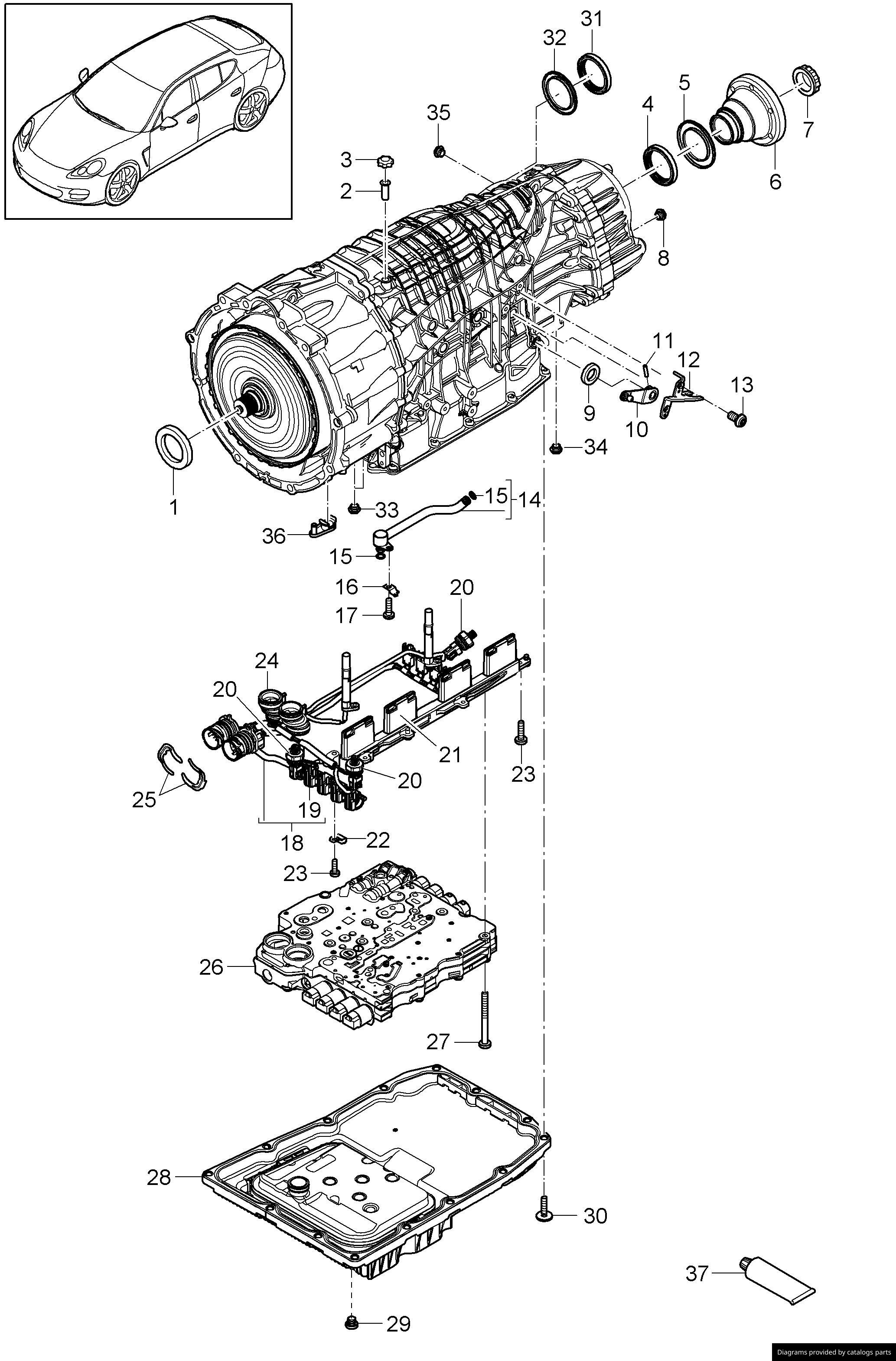 Porsche Locating Bolt 97031781500 - LLLParts