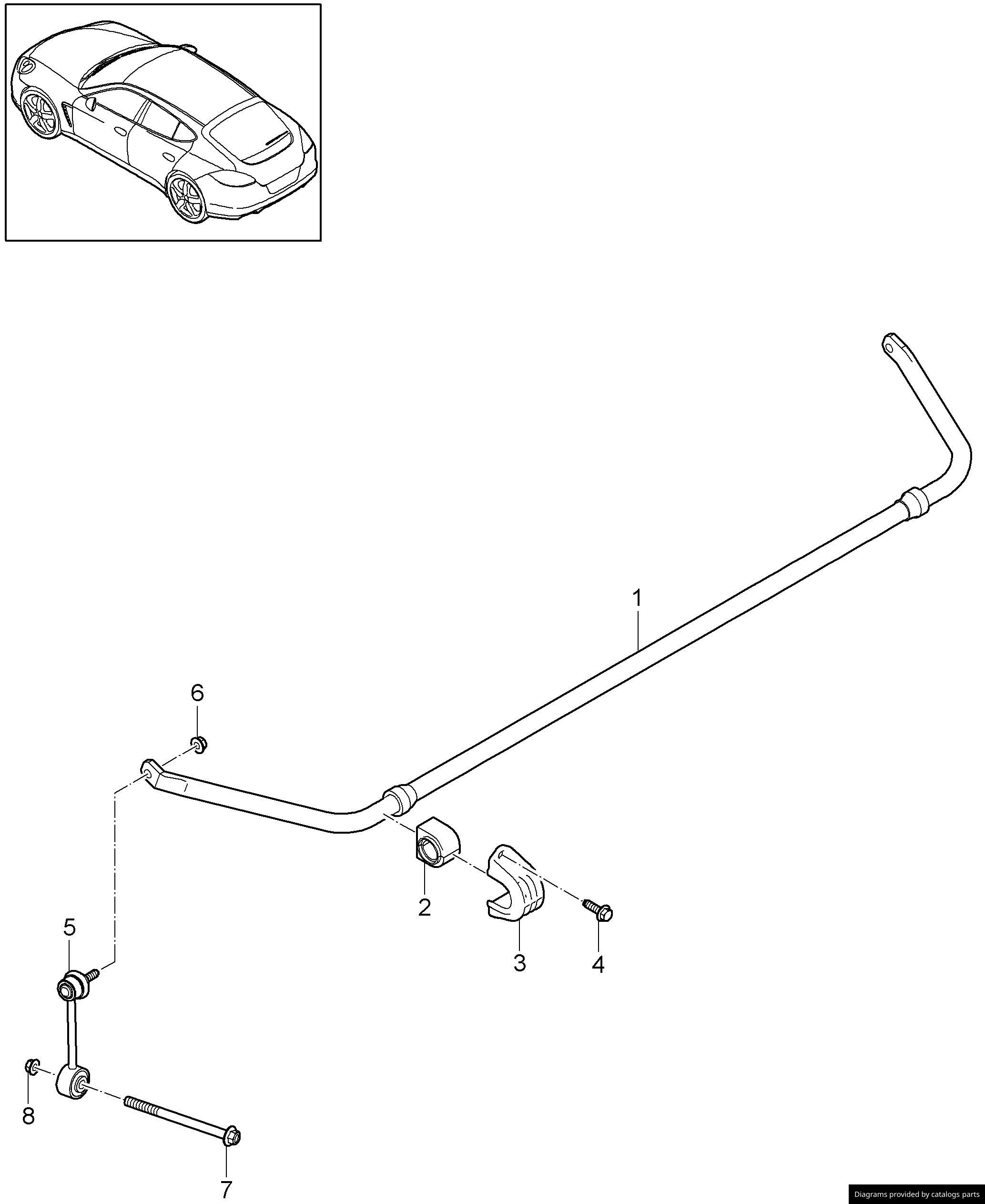 Porsche Anti-Roll Bar Bearing Bracket 97033379206 - LLLParts