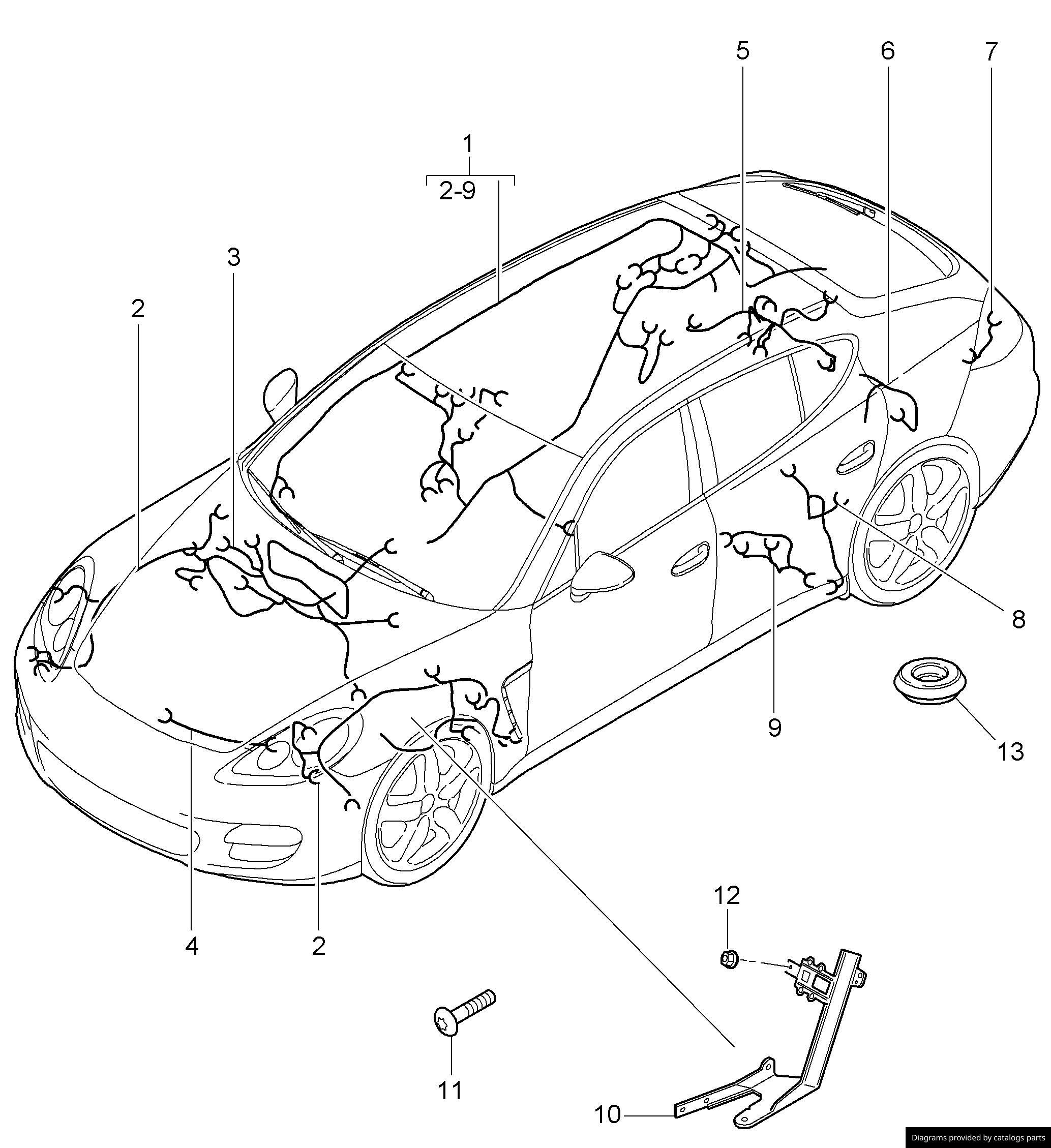 Porsche Wire Set 97061291600 - LLLParts