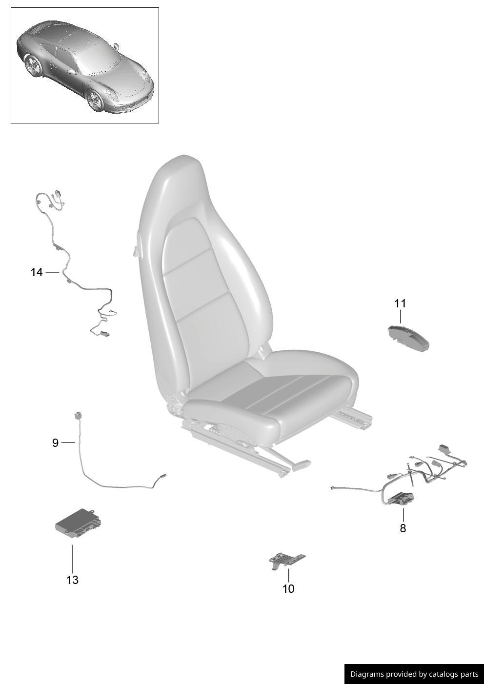 Porsche Wire Set 99162277801 - LLLParts