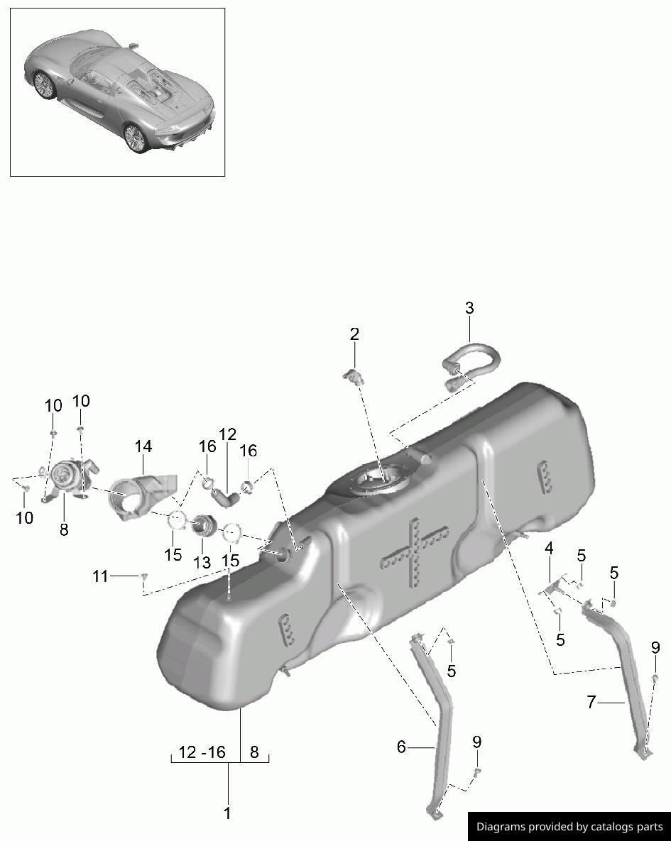 Porsche Breather Line 91820125300 - LLLParts