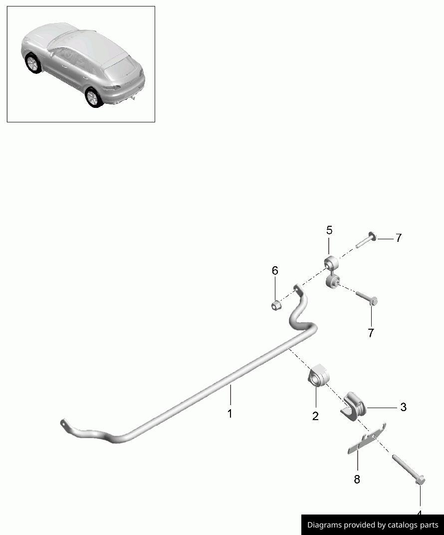 Porsche Coupling Rod 95B505465 - LLLParts