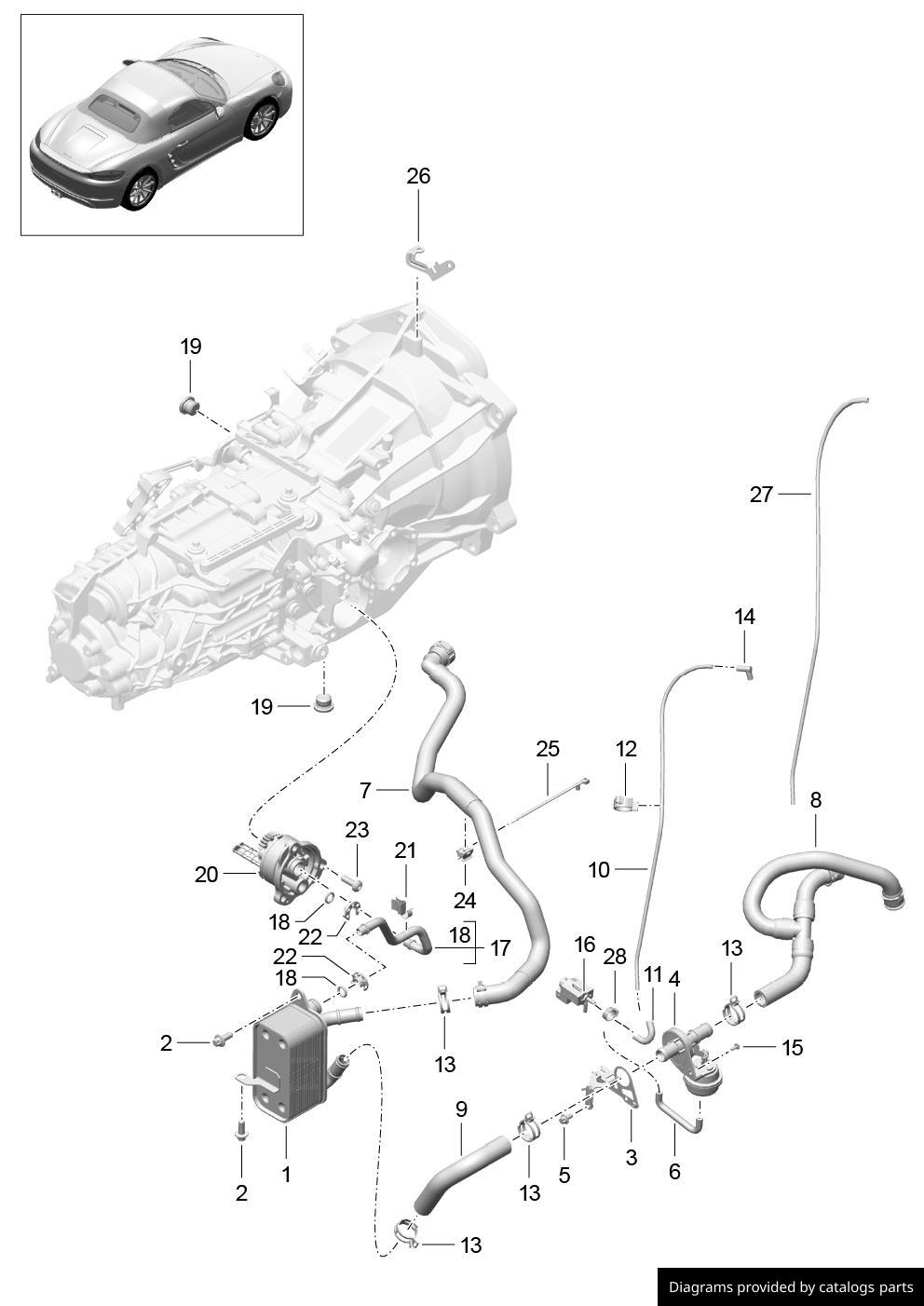 Porsche Bracket 982317359 - LLLParts