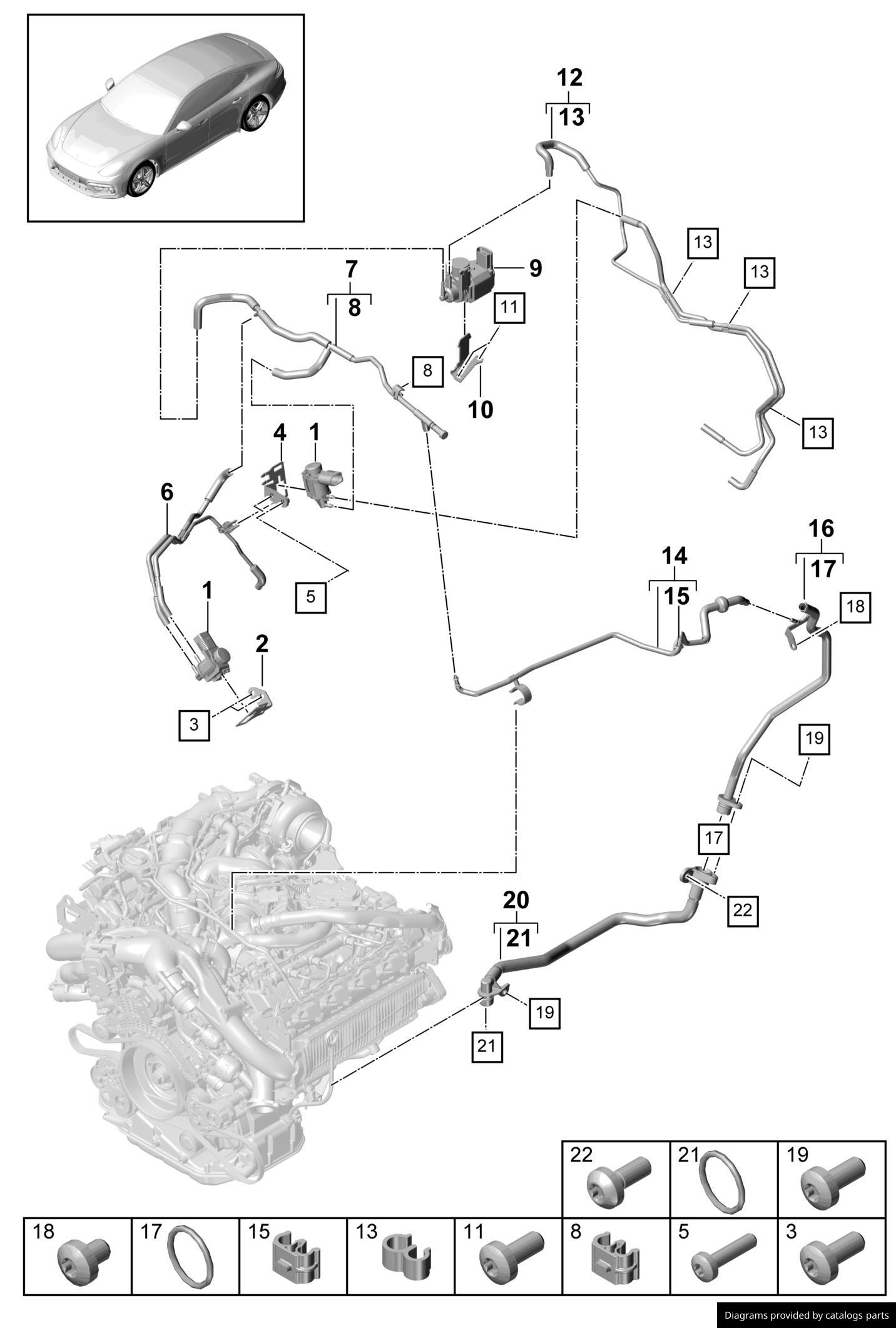 Porsche Vacuum Line 9A713137700 - LLLParts