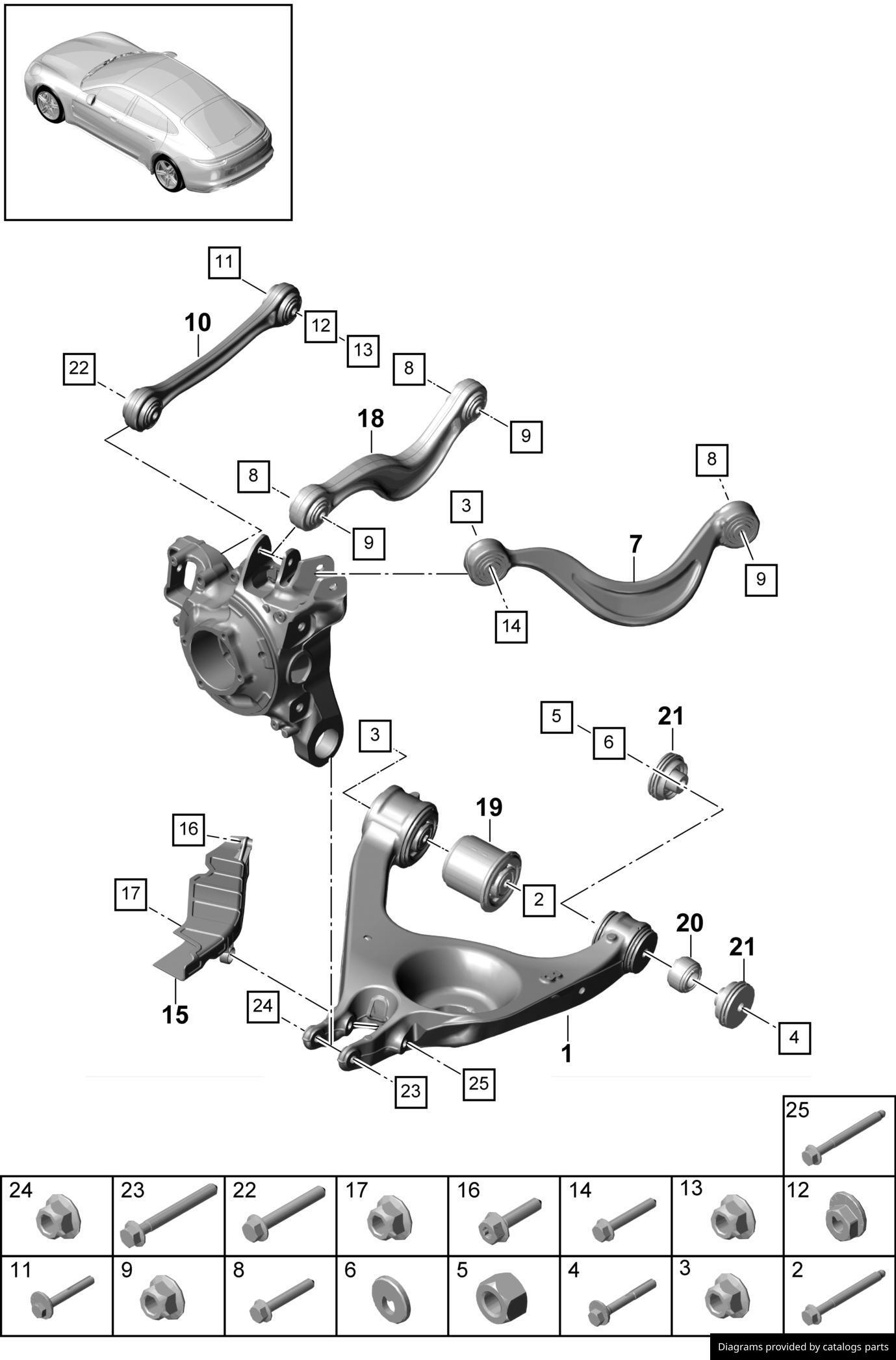 Porsche Eccentric Bolt WHT007646 - LLLParts