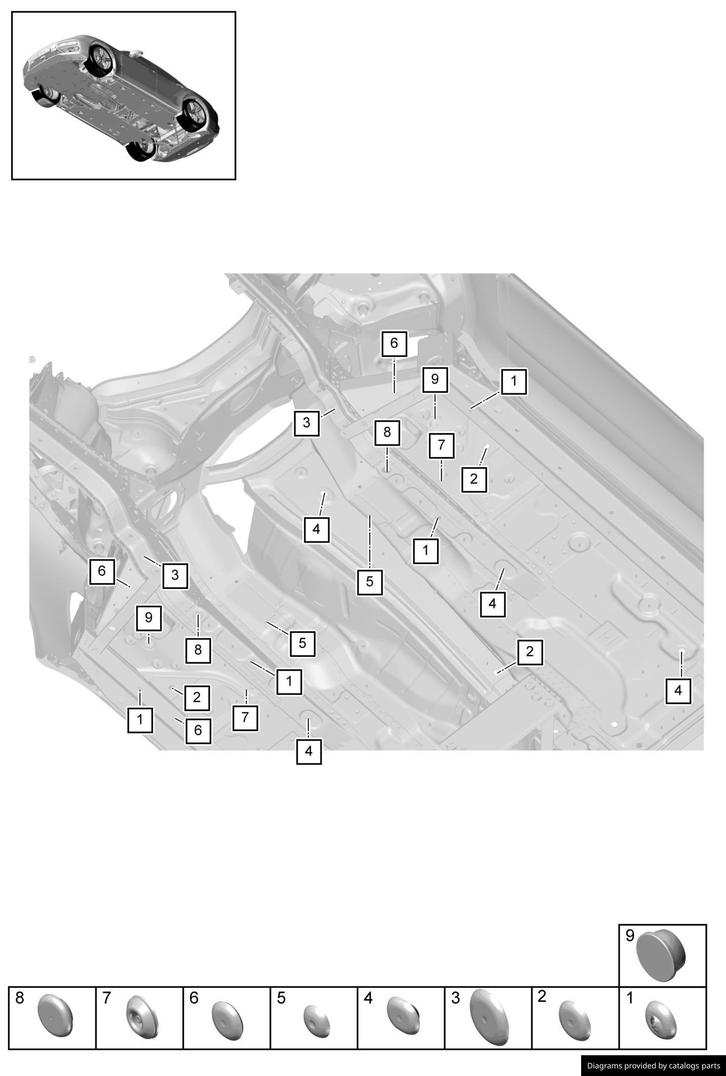 Porsche End Cap N10041101 - LLLParts