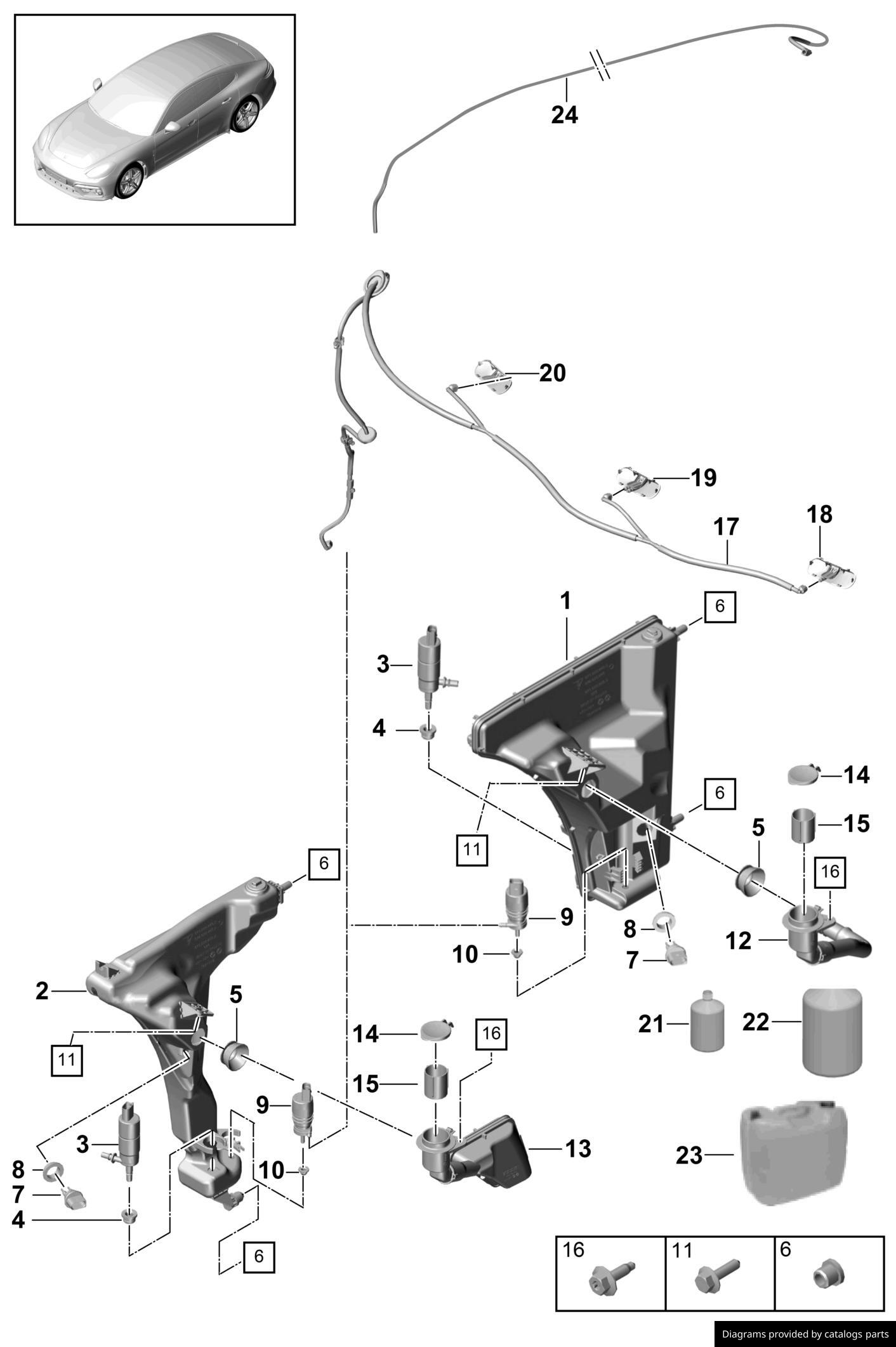 Porsche Water Jet 971955985 - LLLParts