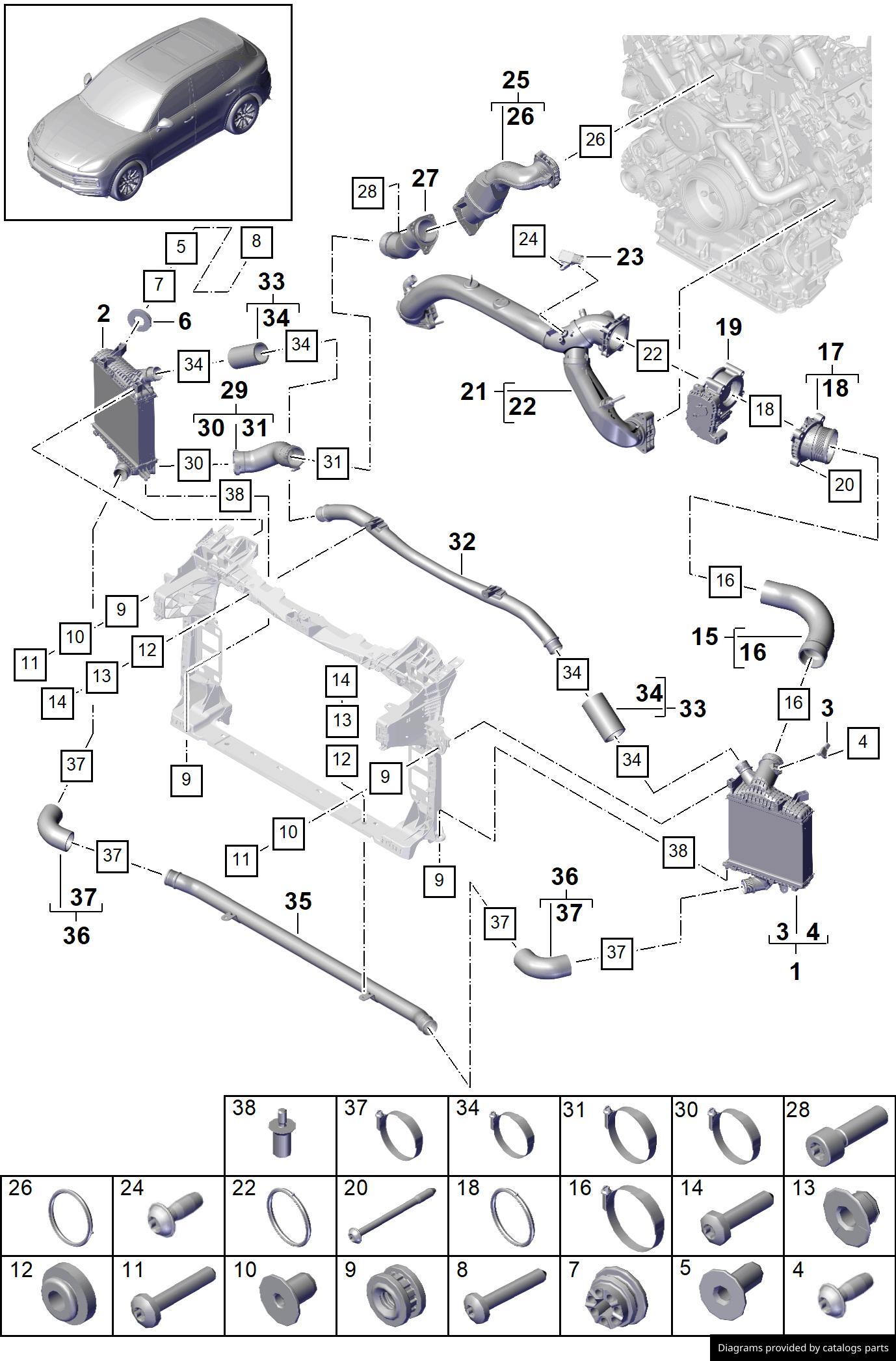 Porsche Pressure Pipe PAB14567330 - LLLParts