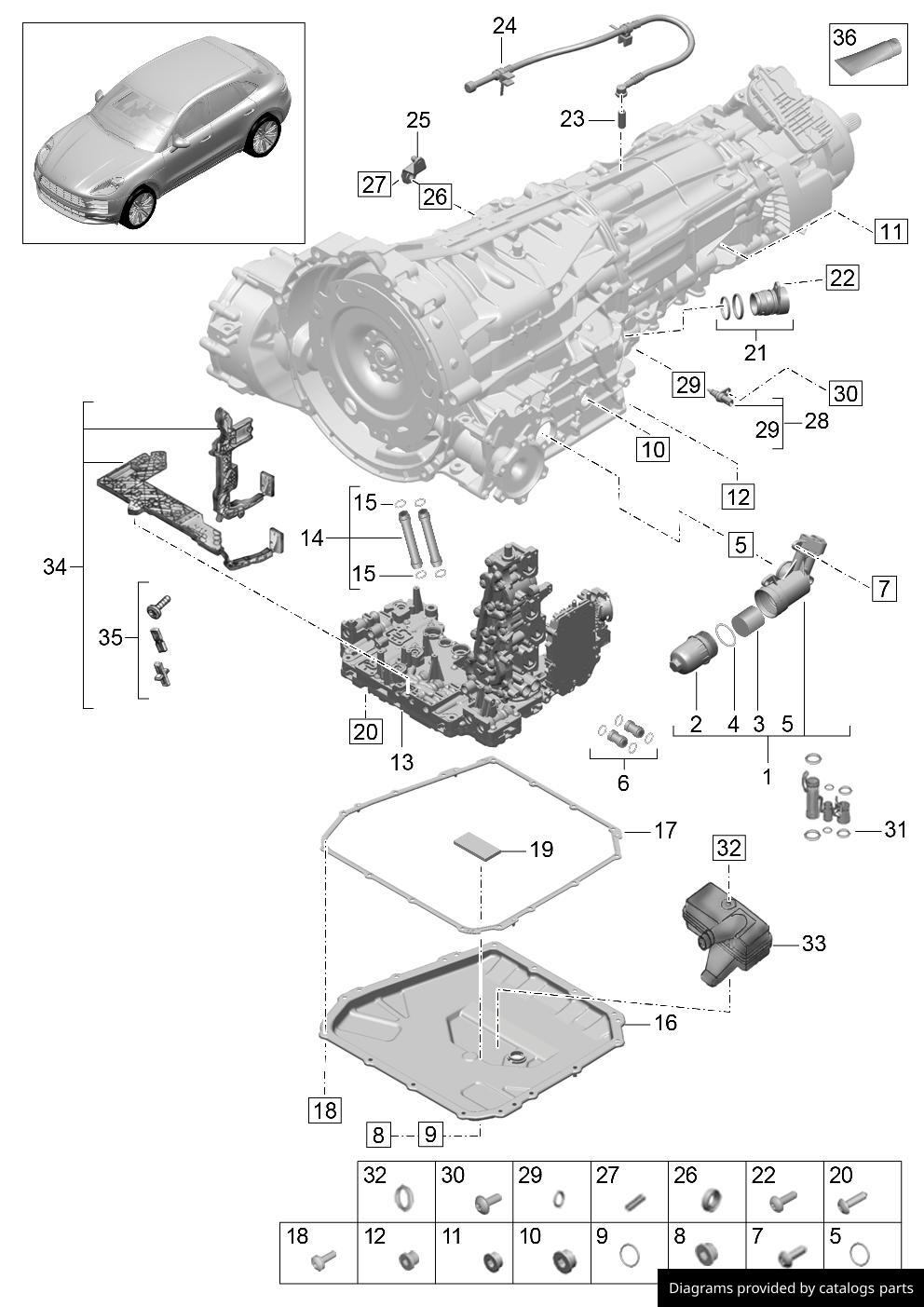 Porsche Valve Body 9A732502501 - LLLParts