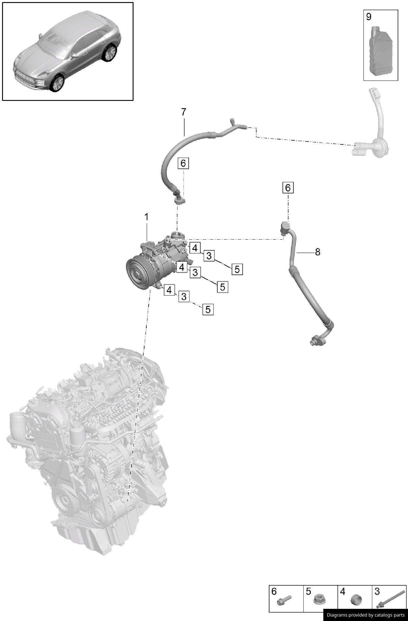 Porsche Compressor PAB816803BX - LLLParts