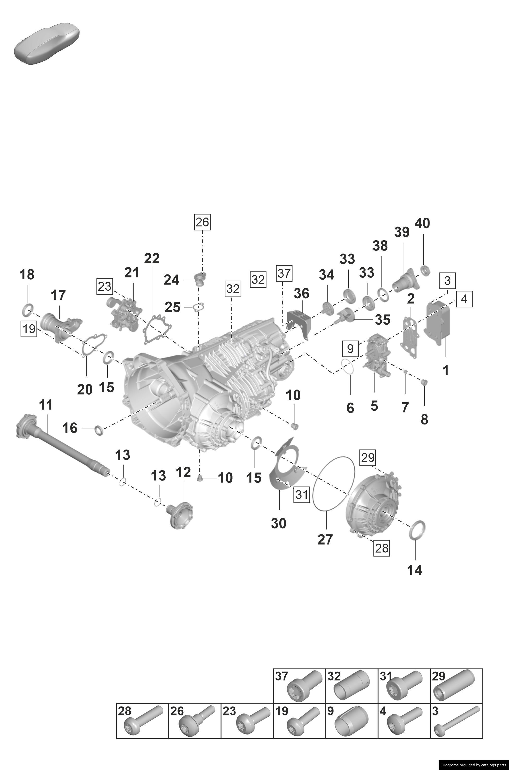 Porsche End Cap 9P1301125 - LLLParts