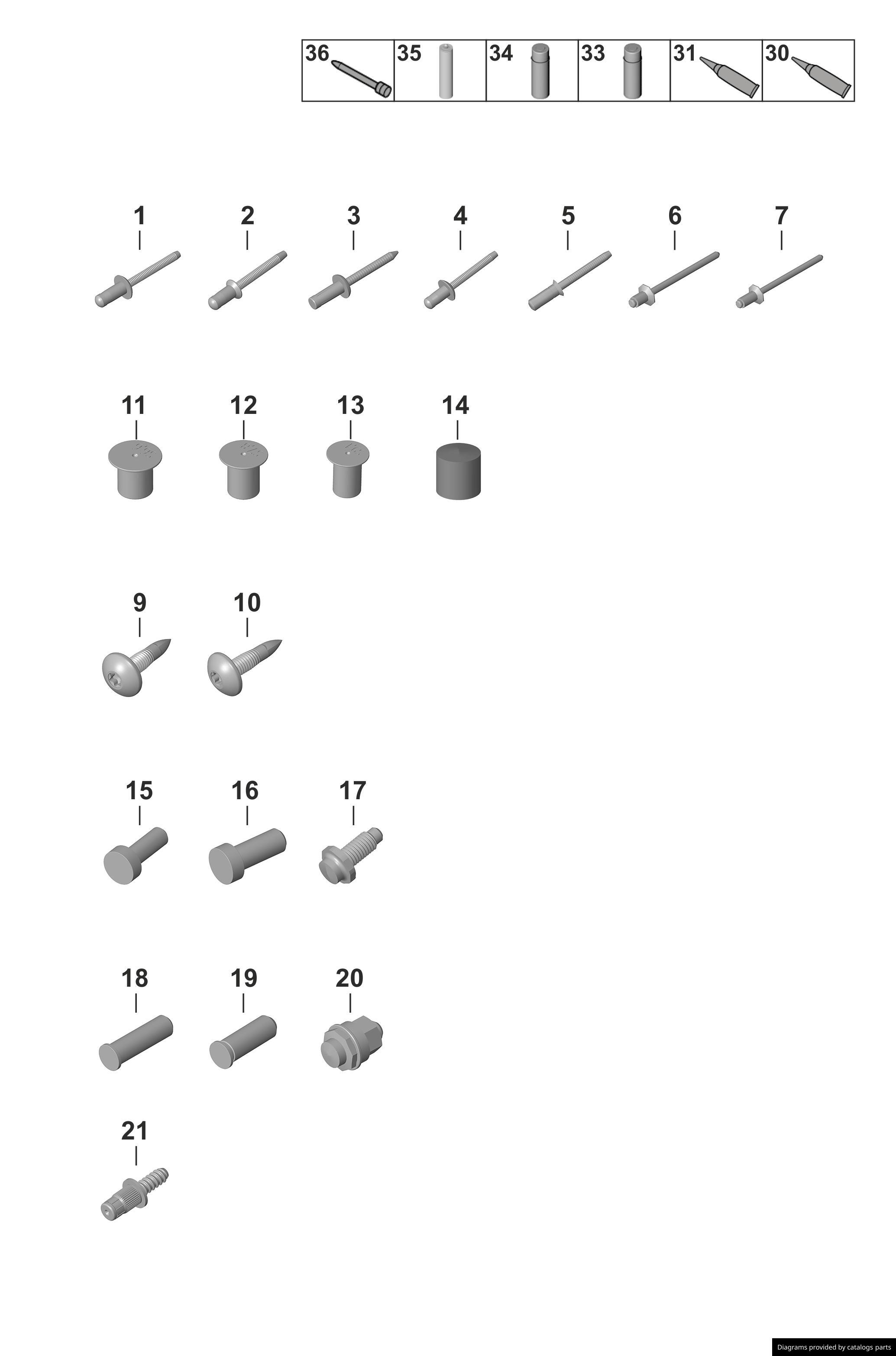 Porsche Welded Rivet PAF009418 - LLLParts