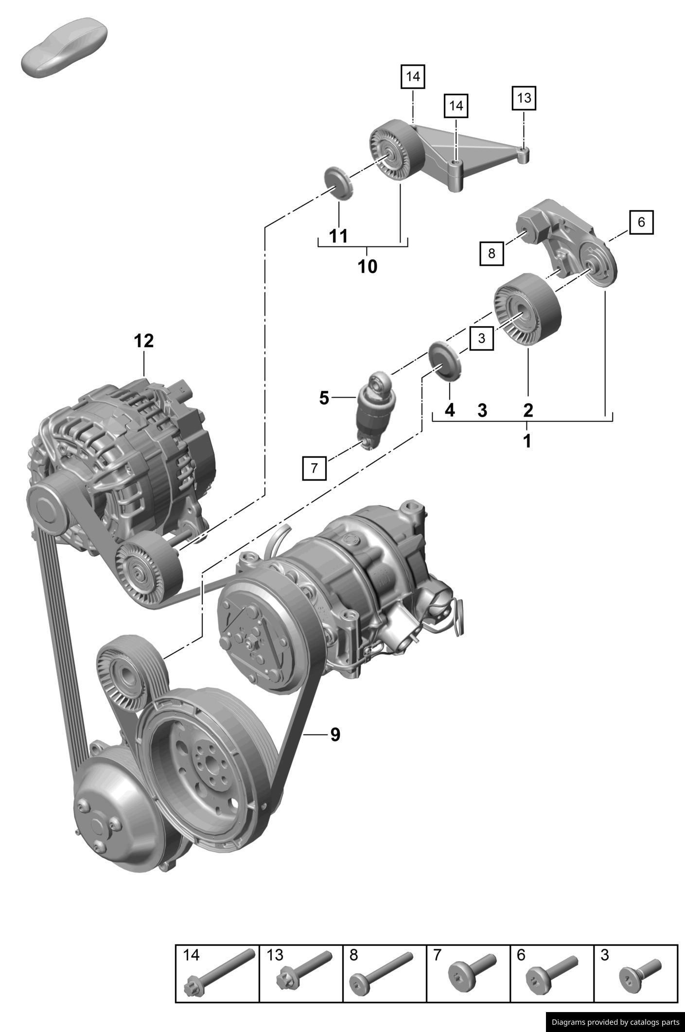Porsche V-Belt 0PB903137 - LLLParts