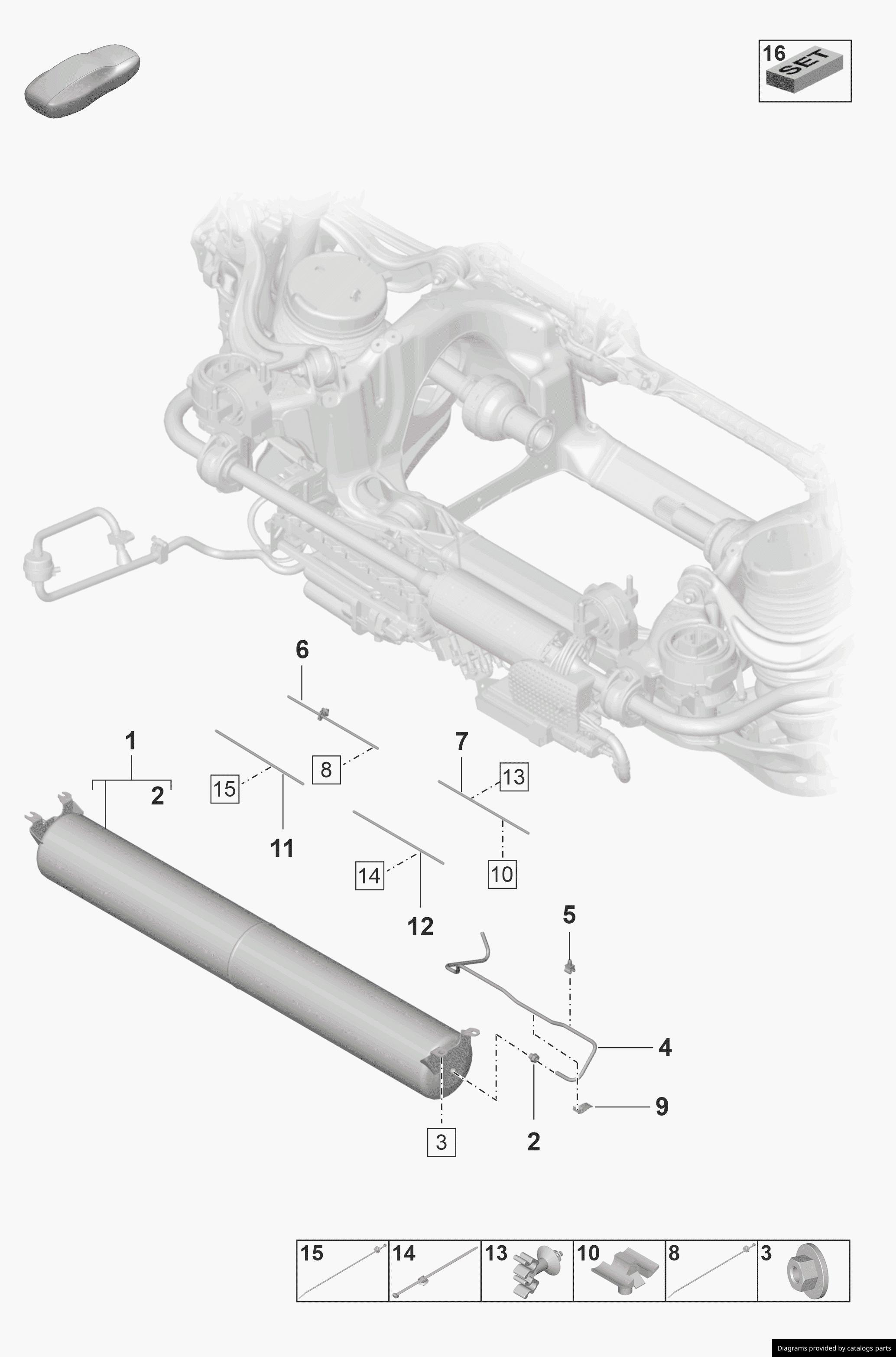 Porsche Cable Holder PAF906746 - LLLParts