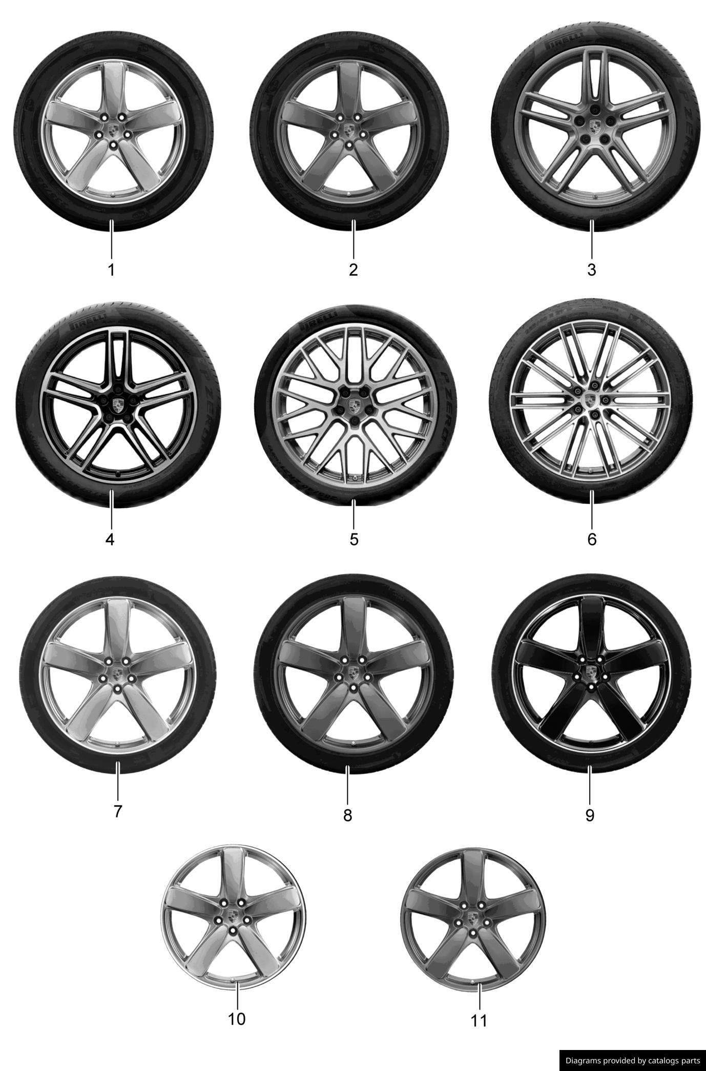 Porsche Gt Silver Metallic 95B601025EDM7Z - LLLParts