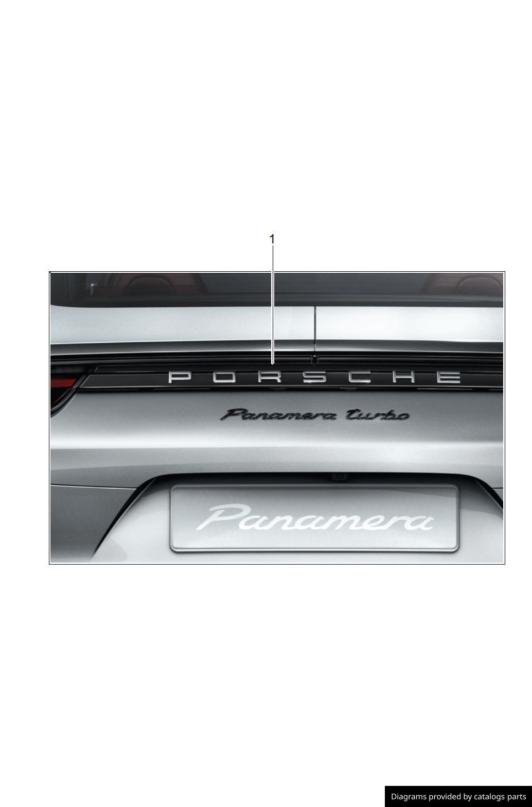 Porsche High-Gloss Black 971044880041 - LLLParts