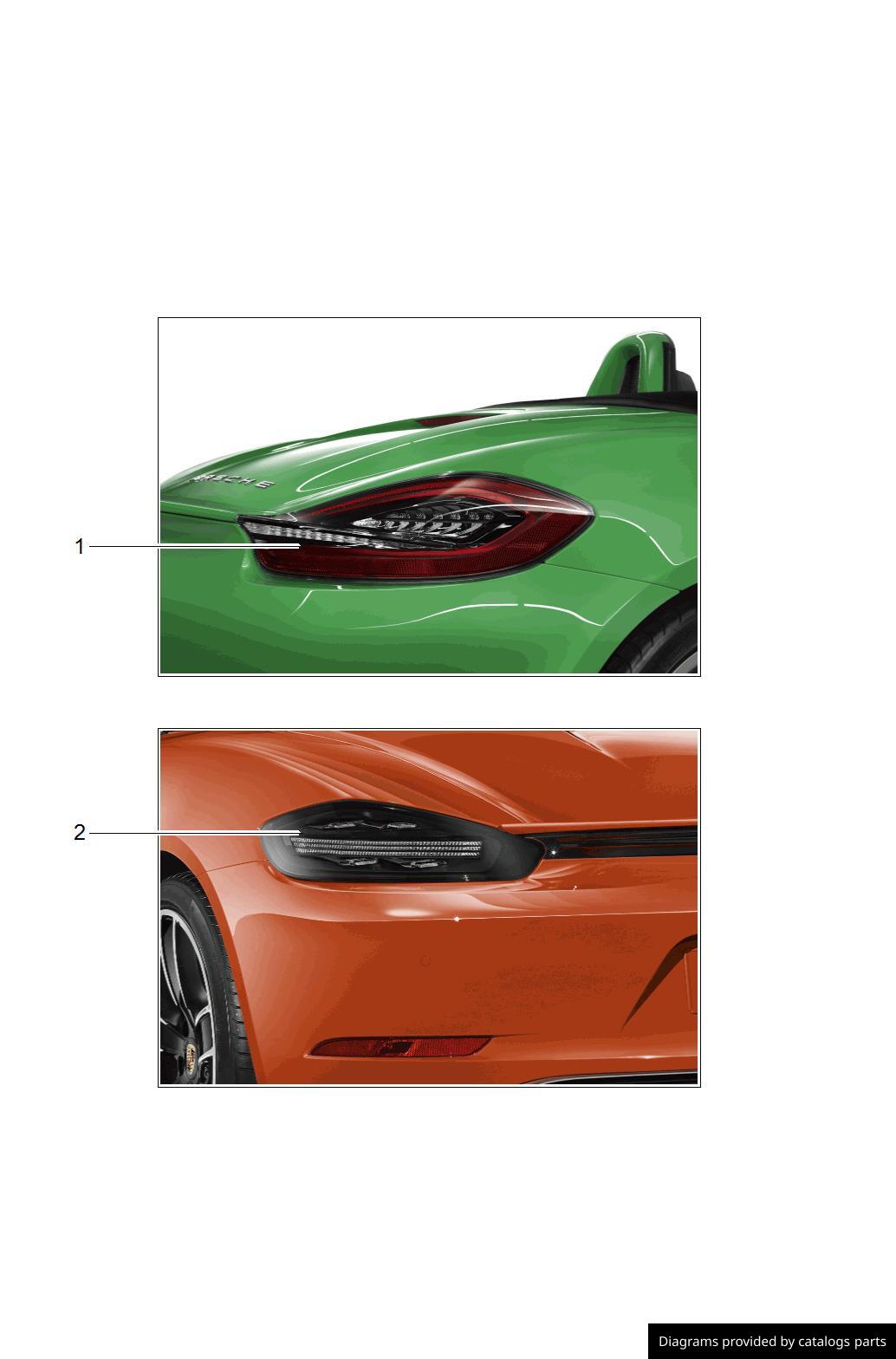 Porsche Rear Light 98104490000 - LLLParts