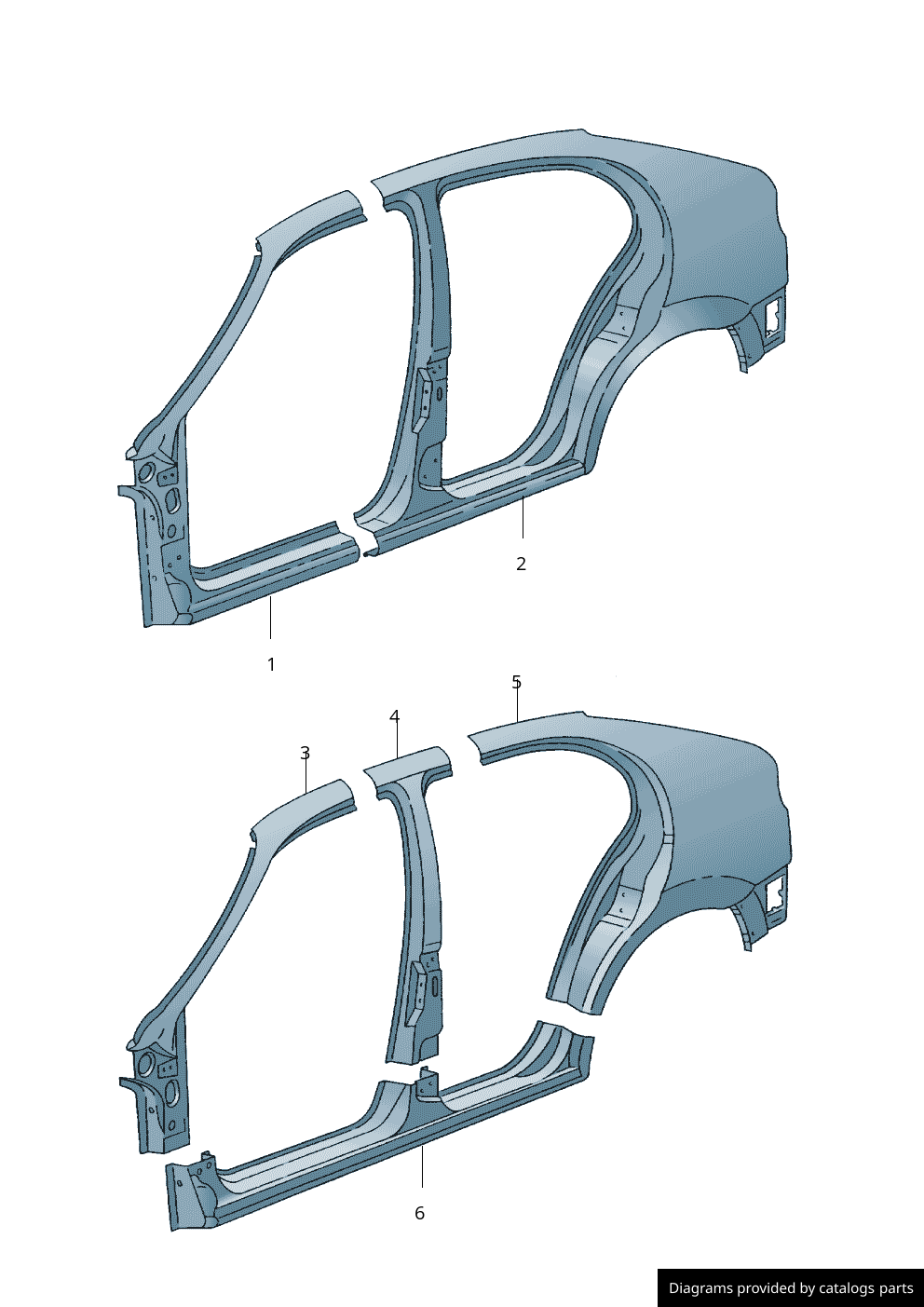 Seat Sectional Part - Side PanelFrame 1M6809848 - LLLParts