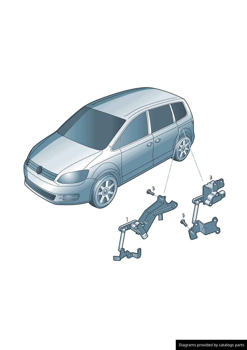 Volkswagen / Seat Level Sensor With Poles 7N0941273 - LLLParts