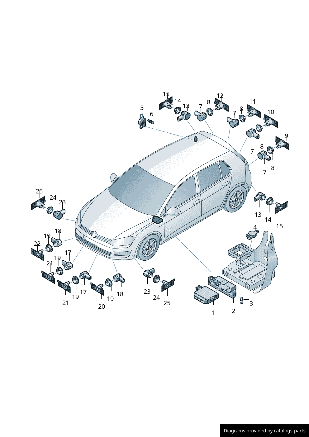 Seat Sensor Bracket 5F9919486C - LLLParts