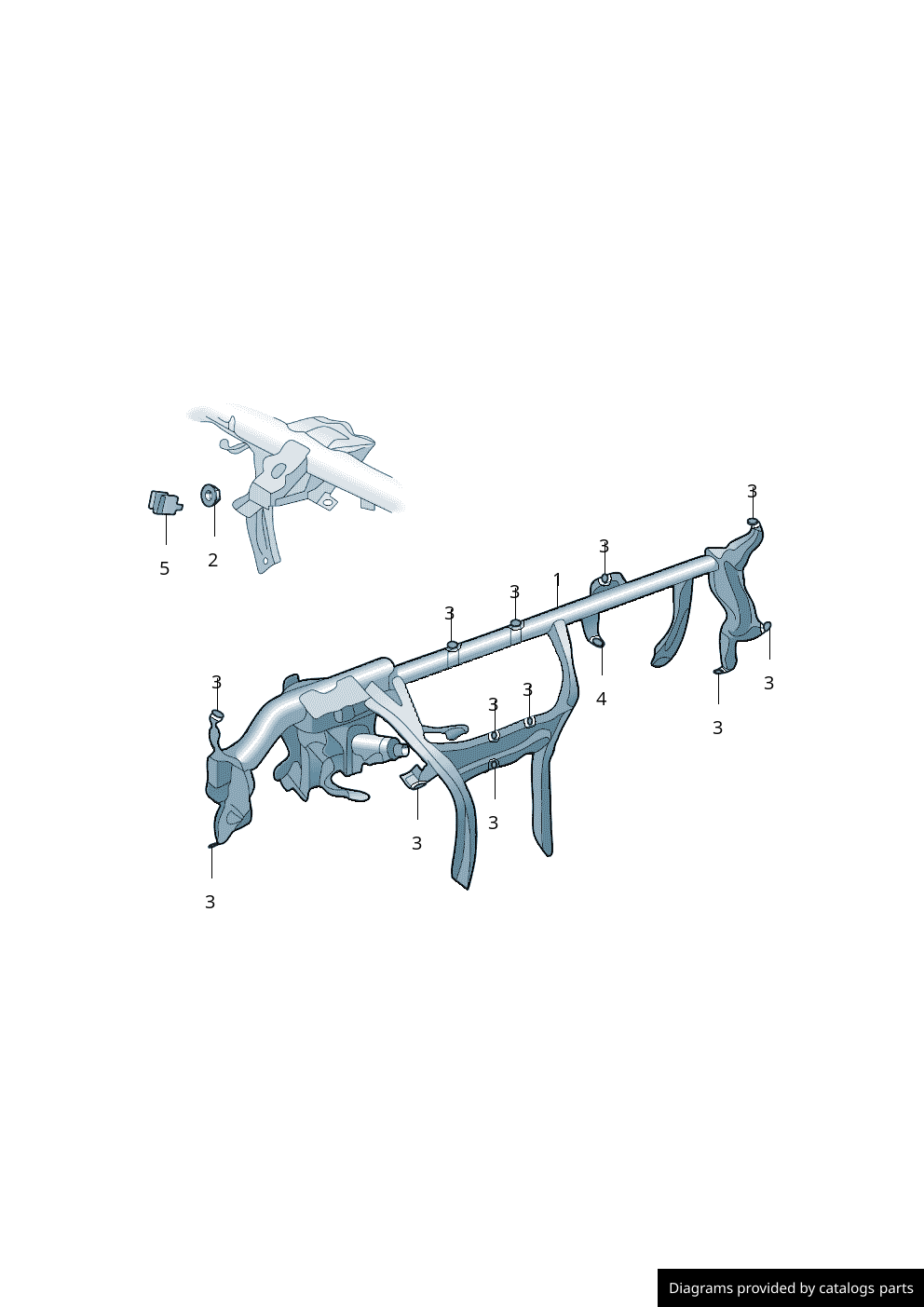 Volkswagen / Audi / Seat / Skoda Securing Element 5G0857173 - LLLParts
