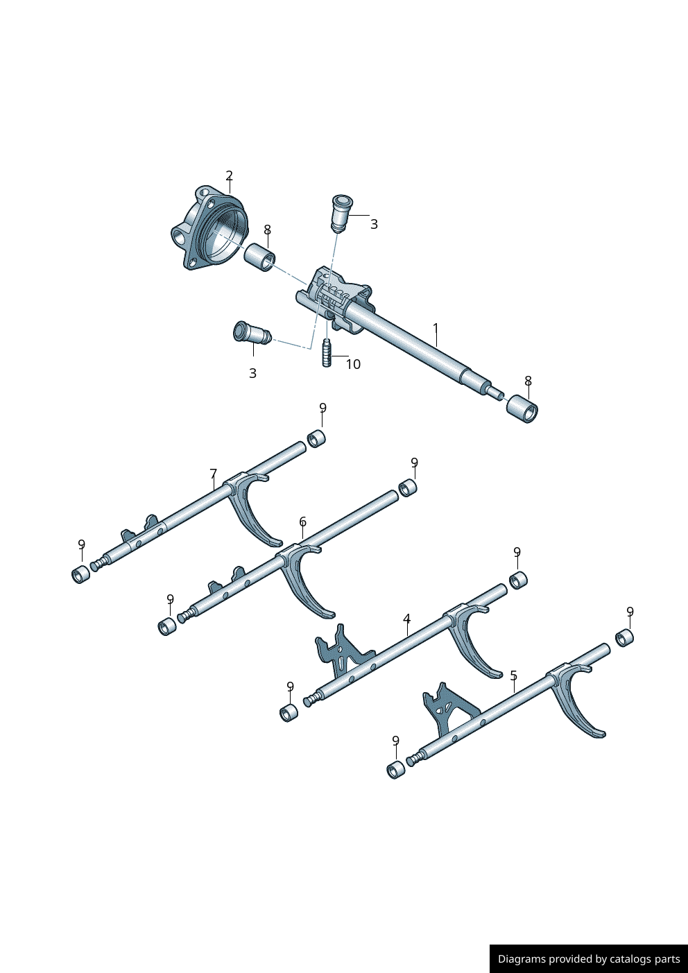 Volkswagen / Audi / Skoda Cylinder Pin WHT000338 - LLLParts