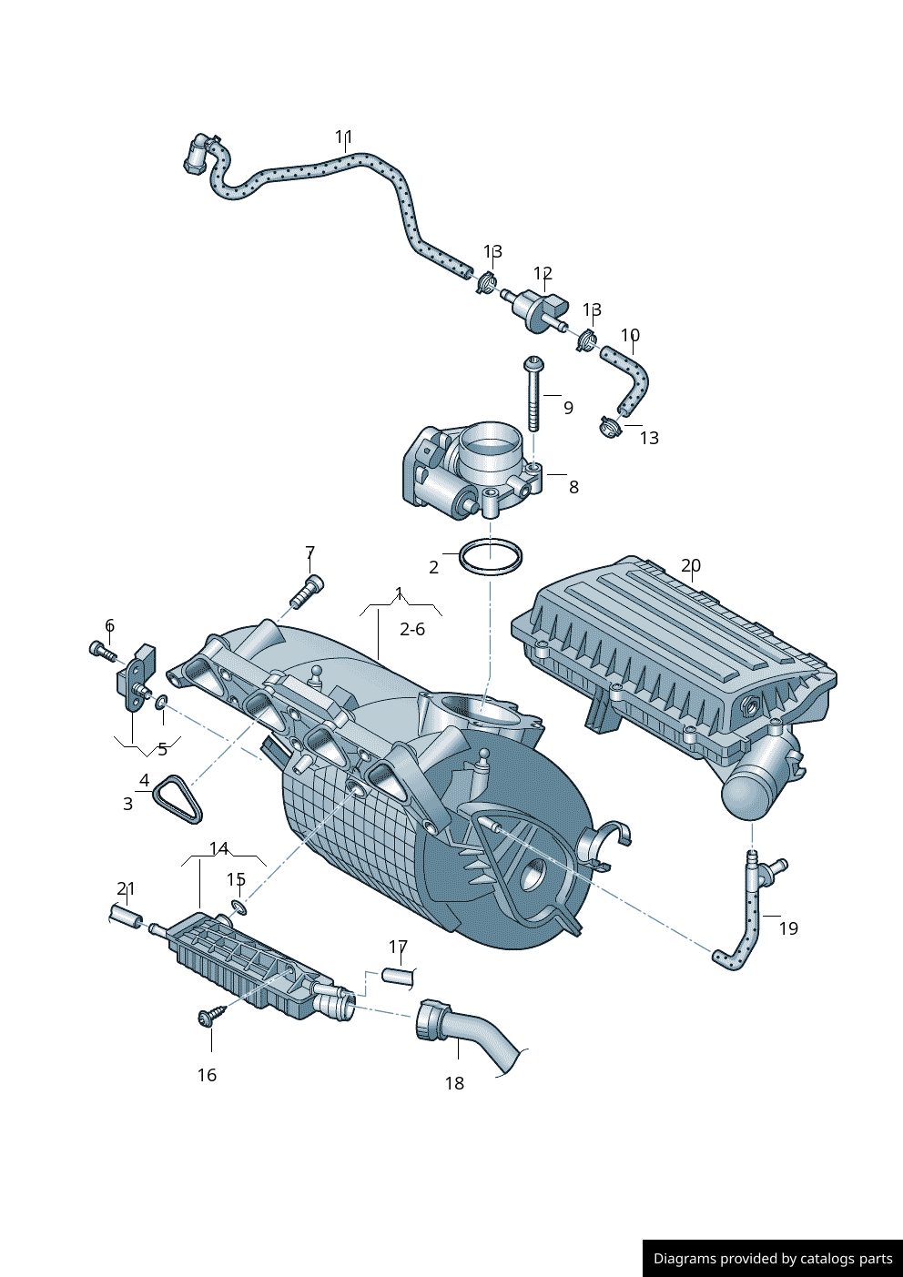 Volkswagen / Seat / Skoda Throttle Valve Control Element 03C133062M ...